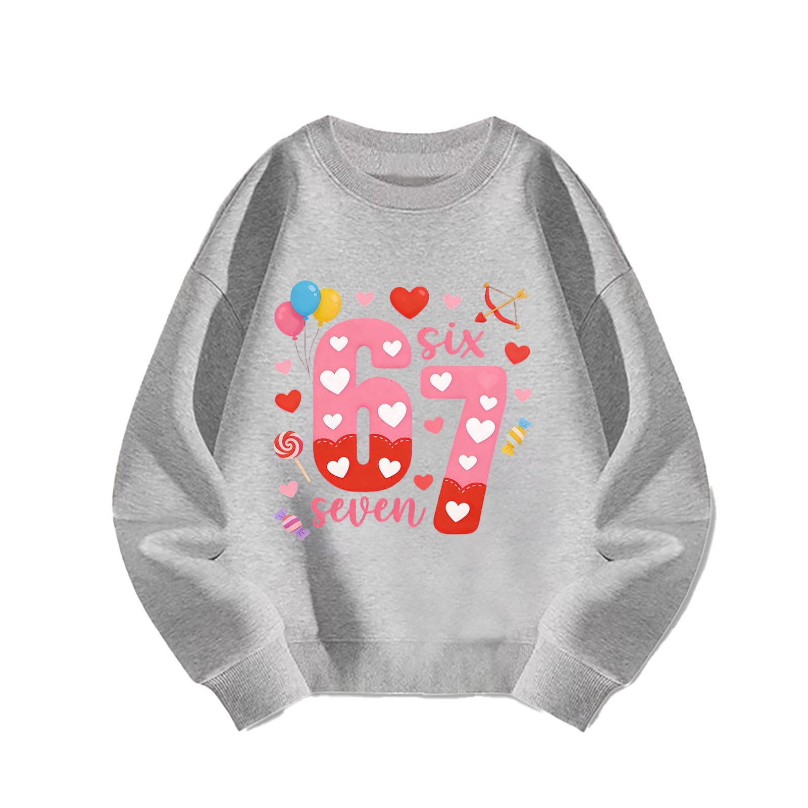 XIAOCHA Kids Sweatshirt Loose Crew Neck Long Sleeve Soft pullover top ...