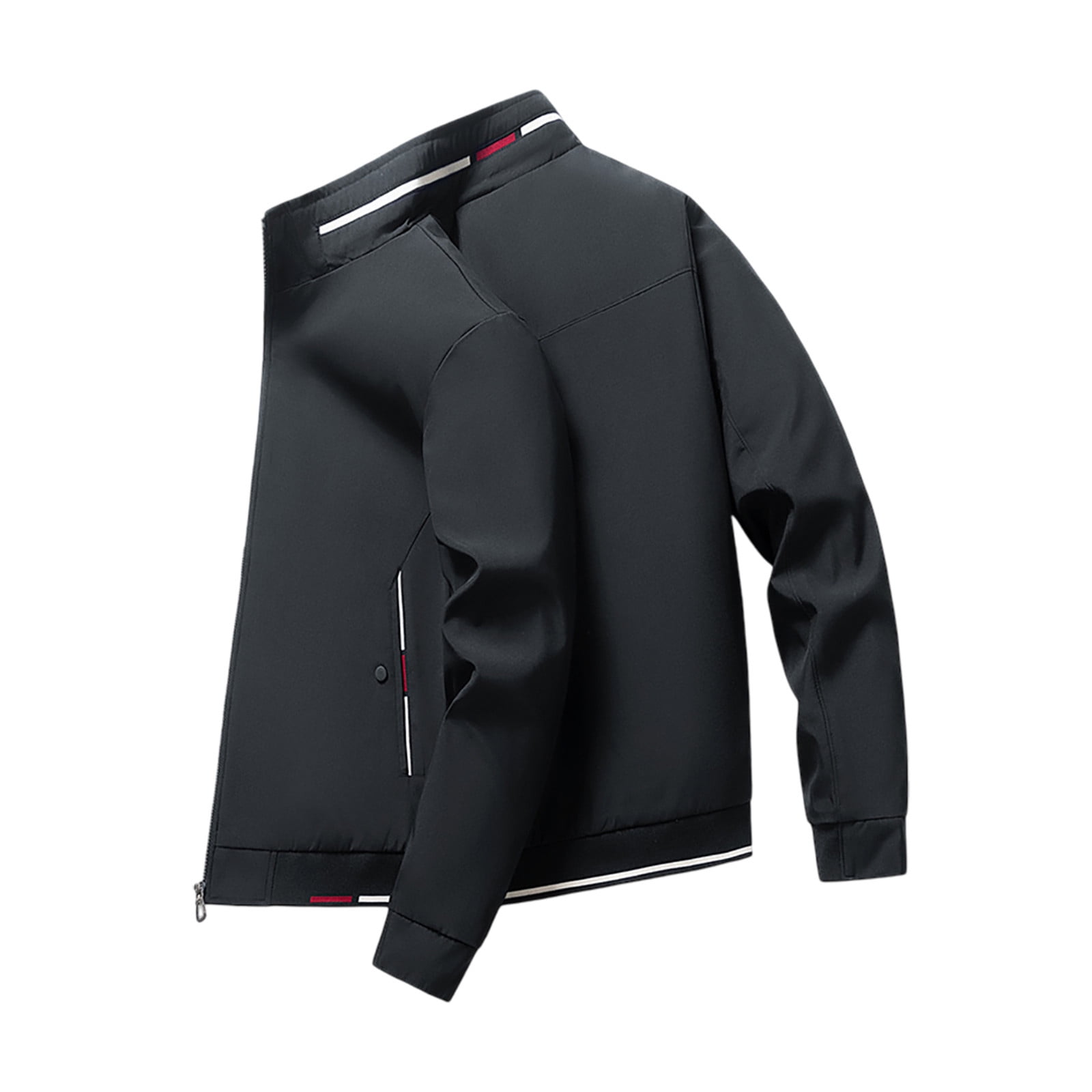 XIAOCHA Mens Hoodies Jackets Spring Standing Collar Slim Fit Athletic Casual Long Sleeve Outwear ...