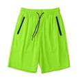 XIAOCHA Zip-Pocket Drawstring Shorts for Men Breathable Athletic ...