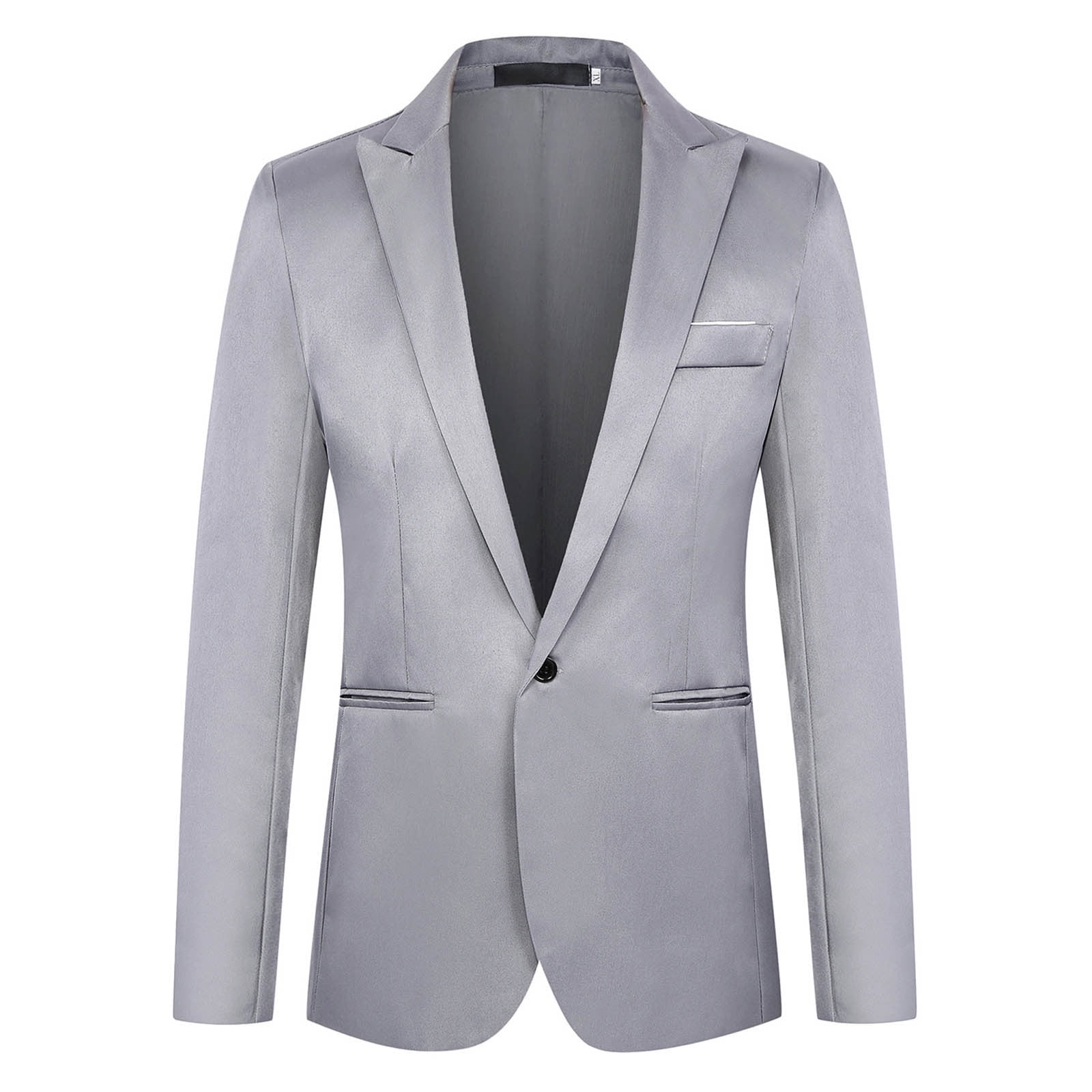 XIAOFFENN Light Jackets For Men, Men's Prom Sports Coat Slim Fit Single ...