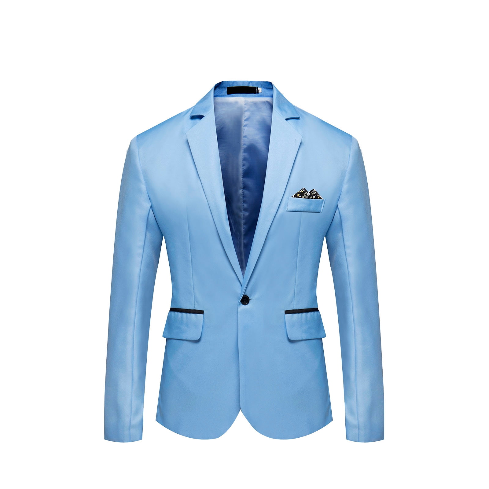 XIAOFFENN Long Coat Men, Men's Prom Sports Coat Slim Fit Single ...