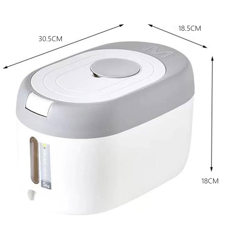 XIAOGUI 5KG/10KG Rice Dispenser Kitchen Organizer And Storage Container ...