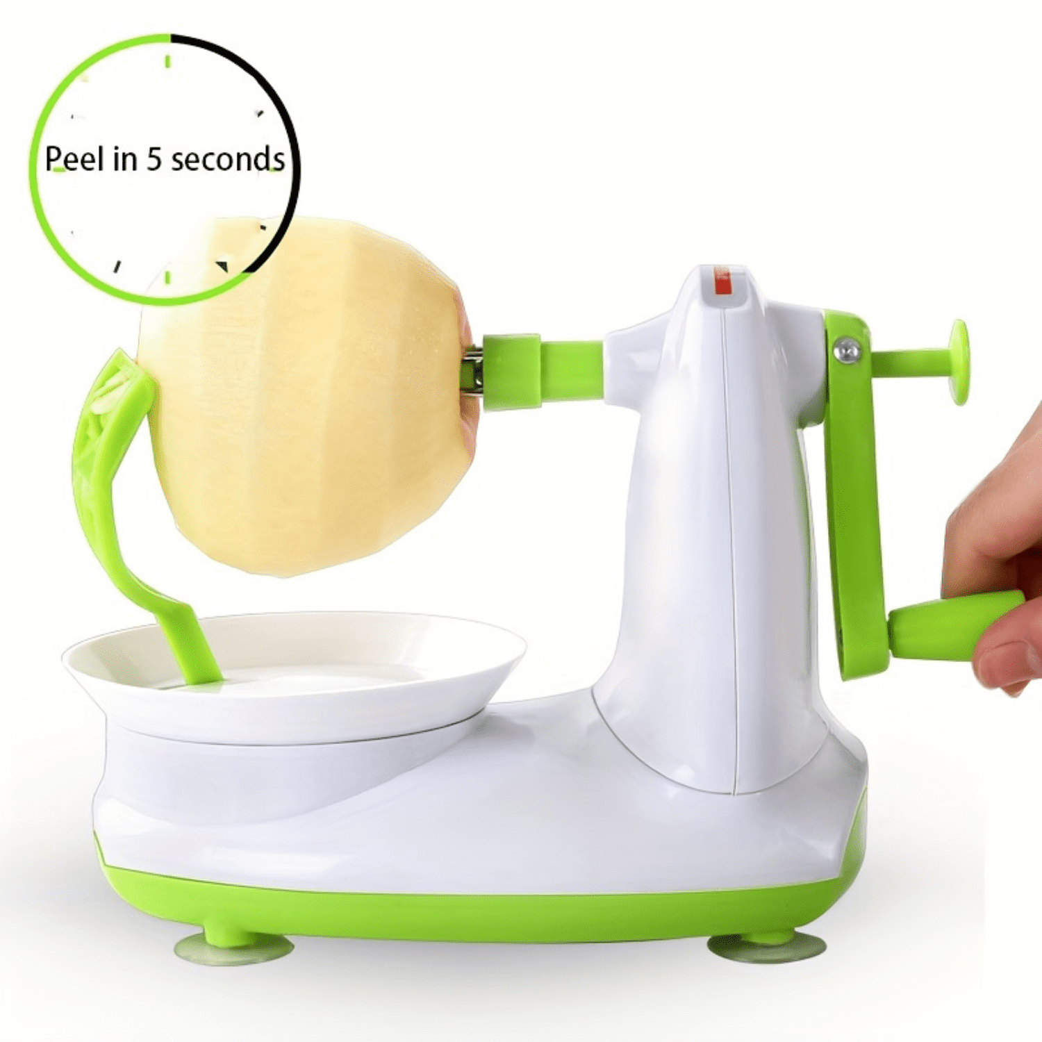 XIAOGZAHUOP 3-in-1 Steel Manual Peeler Set - Efficient Hand Crank Fruit ...