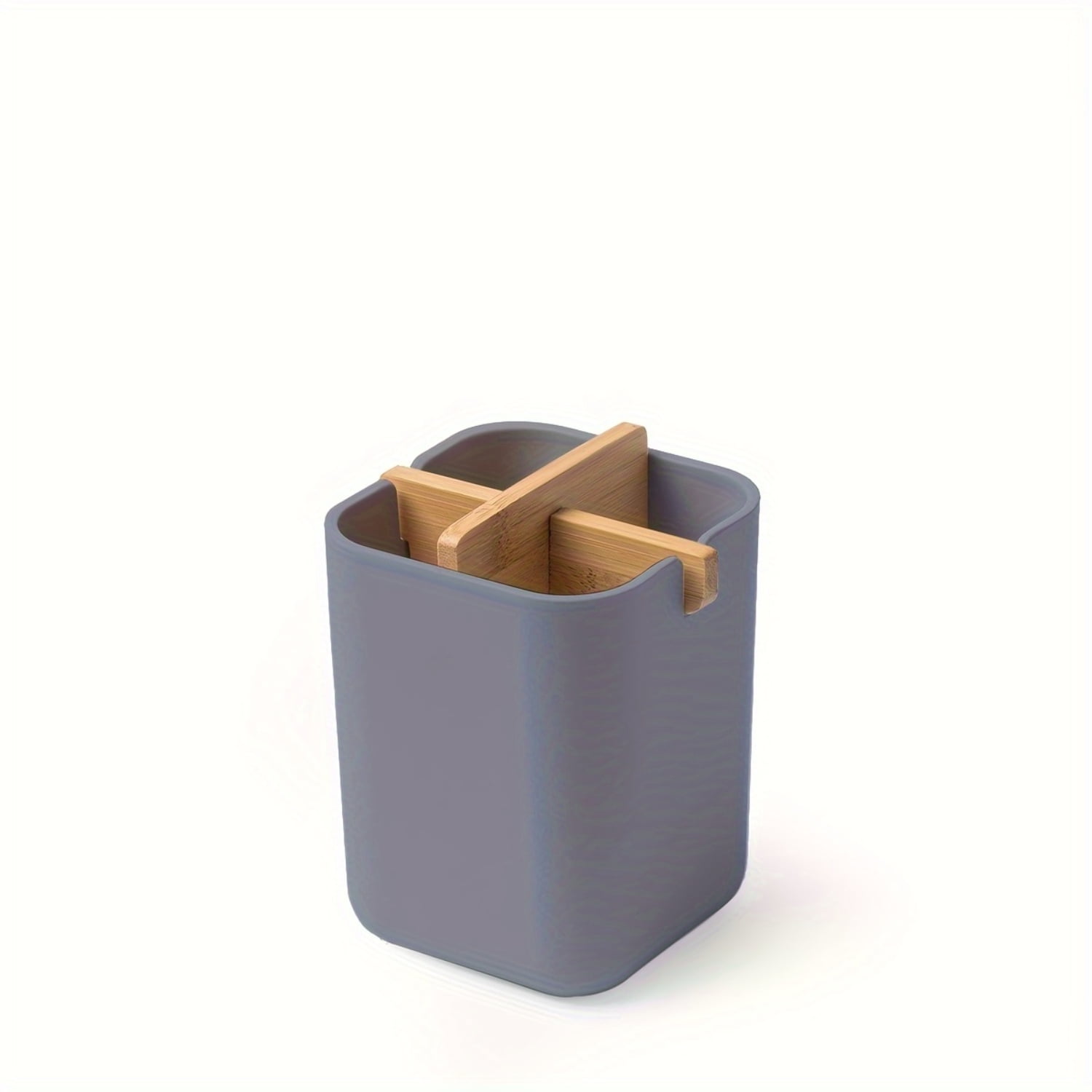 XIAOGZAHUOP Freestanding Bamboo Toothbrush Holder for Manual ...