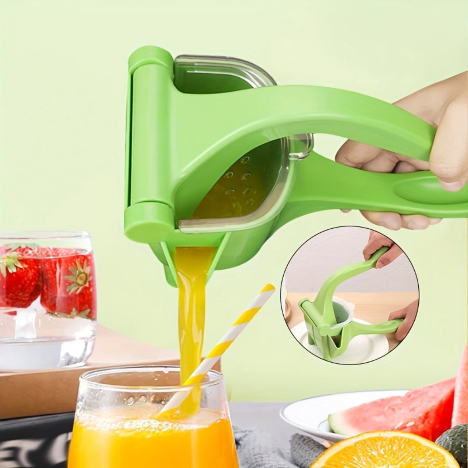 XIAOGZAHUOP Multifunctional Small Plastic Manual Juicer - Non-Juice ...