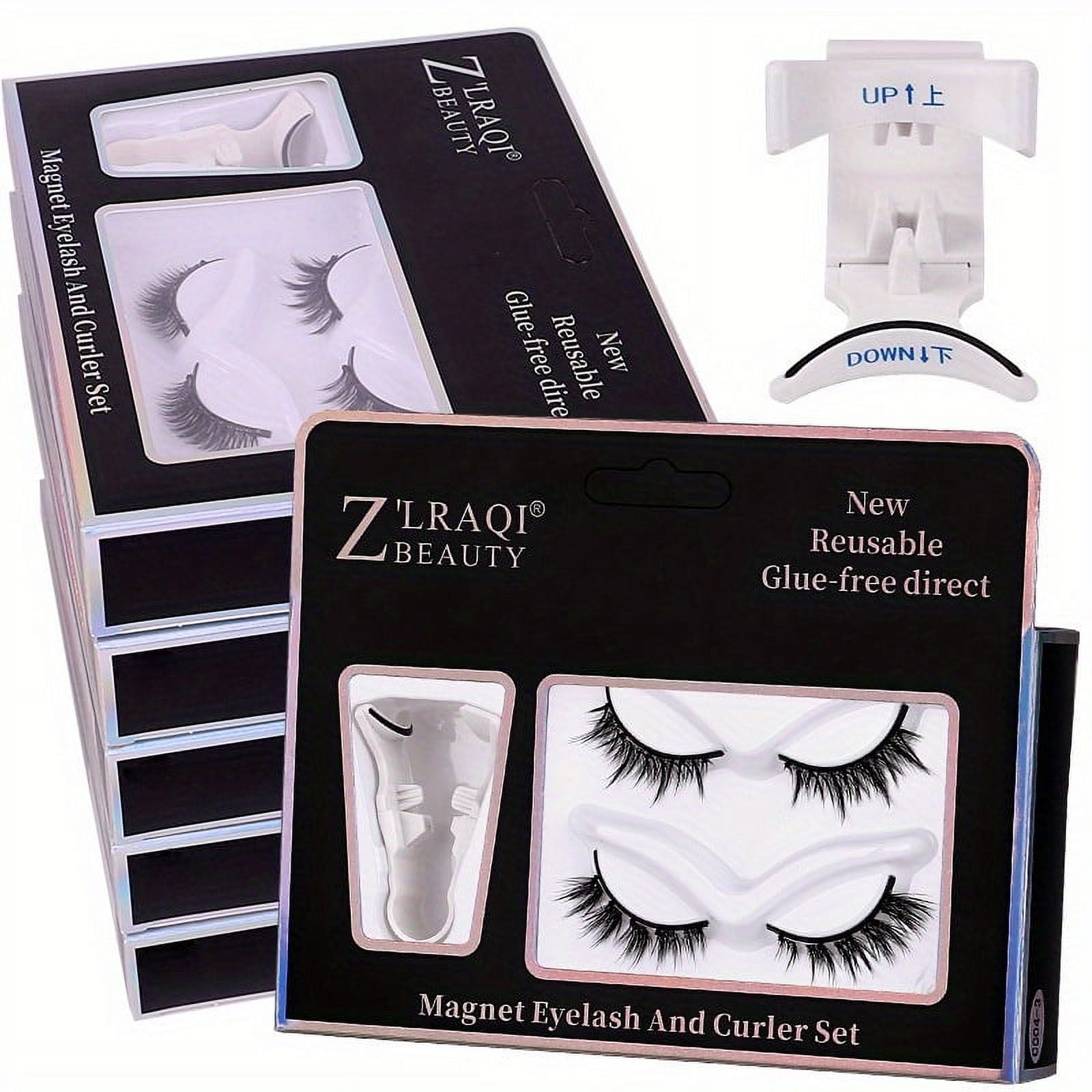 XIAOGZAHUOP Multipack of 3 sets of luxurious False Eyelashes with Glue ...