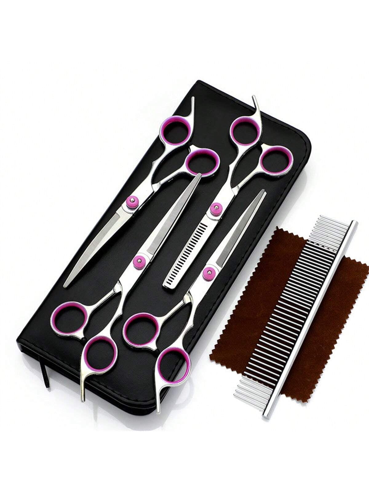 XIAOGZAHUOP Professional Pet Grooming Scissors Set for Dogs High ...