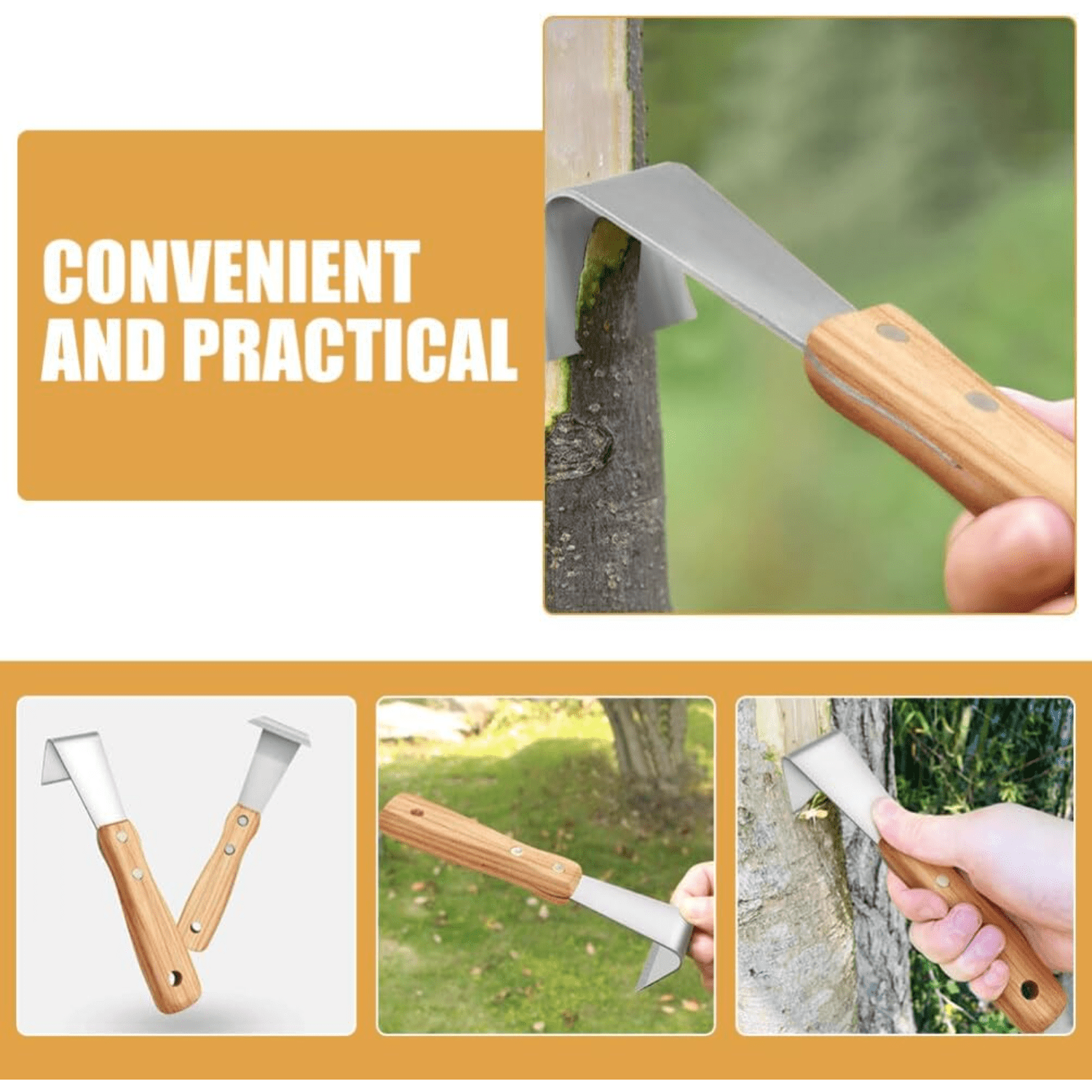 XIAOGZAHUOP Woodworking Hand Pruner Shear Tree Debarking Crack Weeder ...