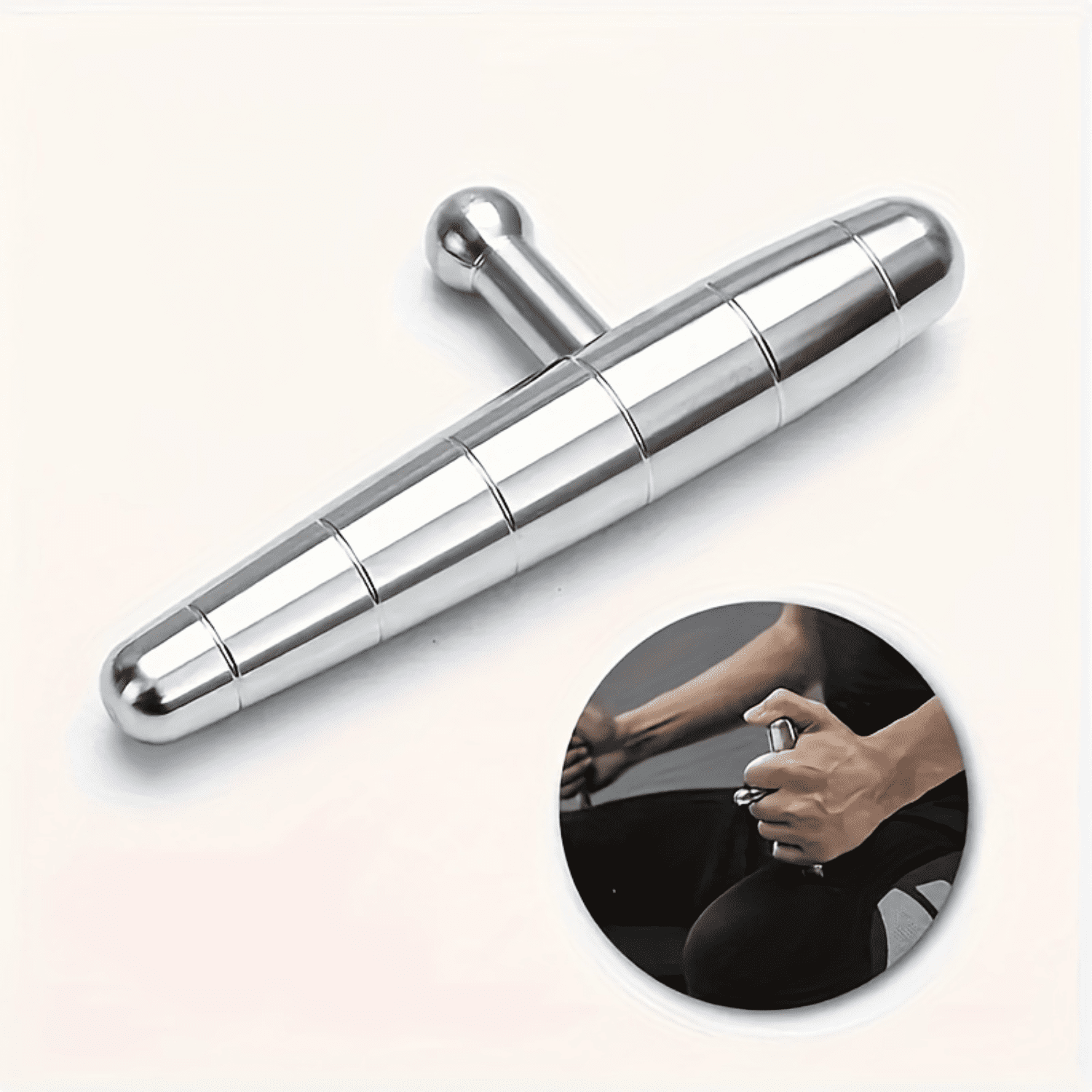 XIAOGZHP Portable 2-Pack Stainless Steel T-Shaped Acupressure Massage ...