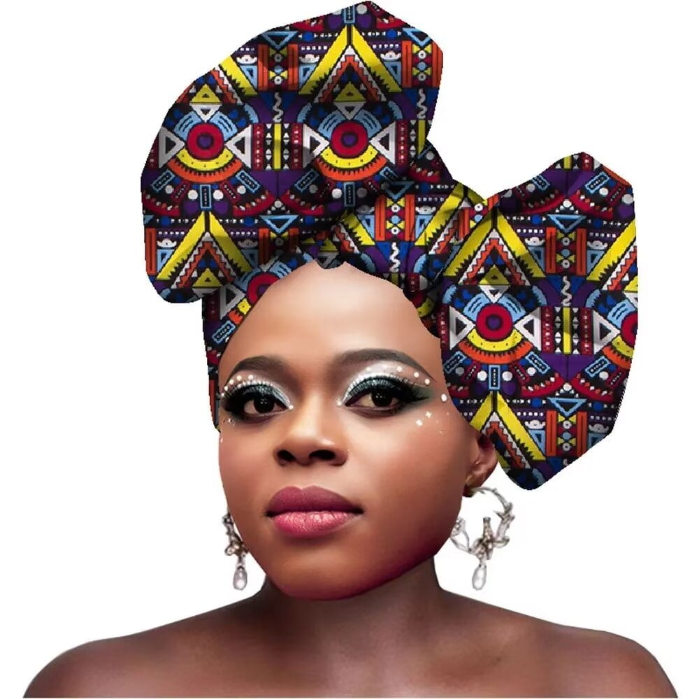 XIAOHUAGUA 50 * 180CM Traditional African Head Wraps for Women Print ...