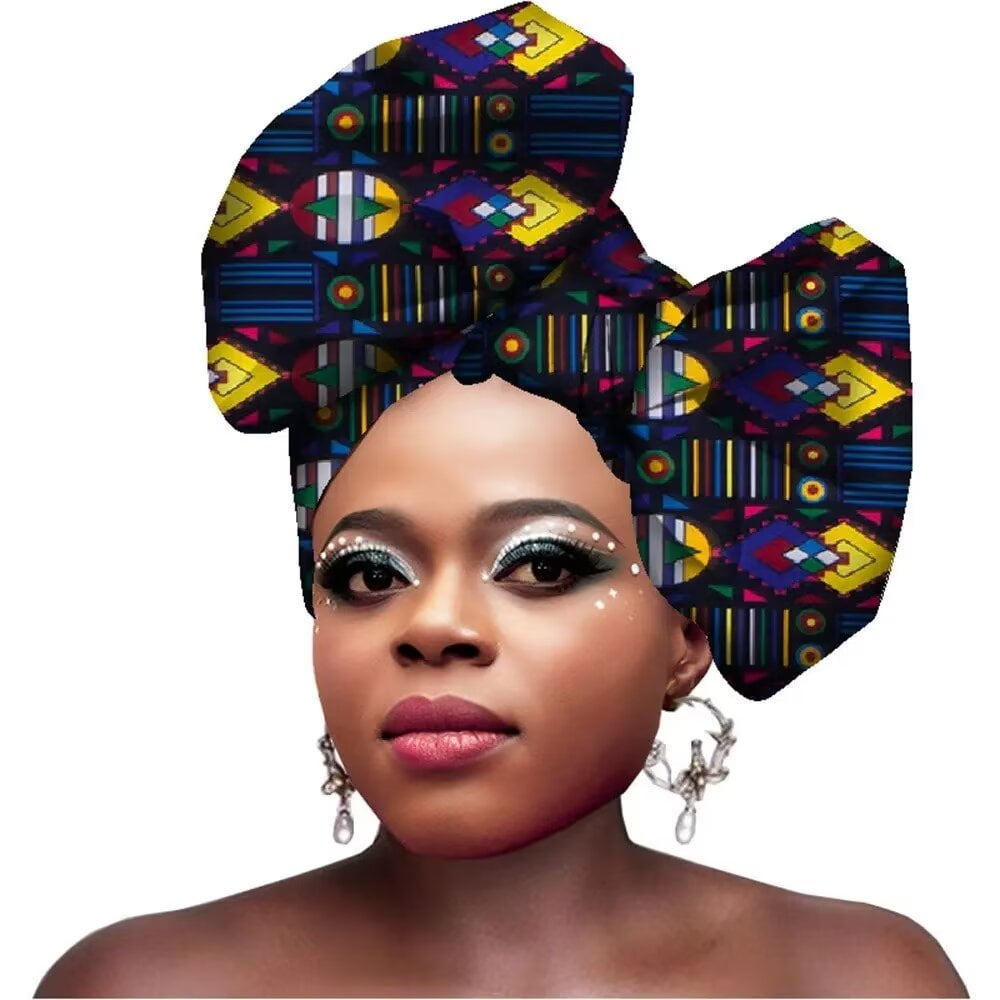 XIAOHUAGUA 50 * 180CM Traditional African Head Wraps for Women Print ...