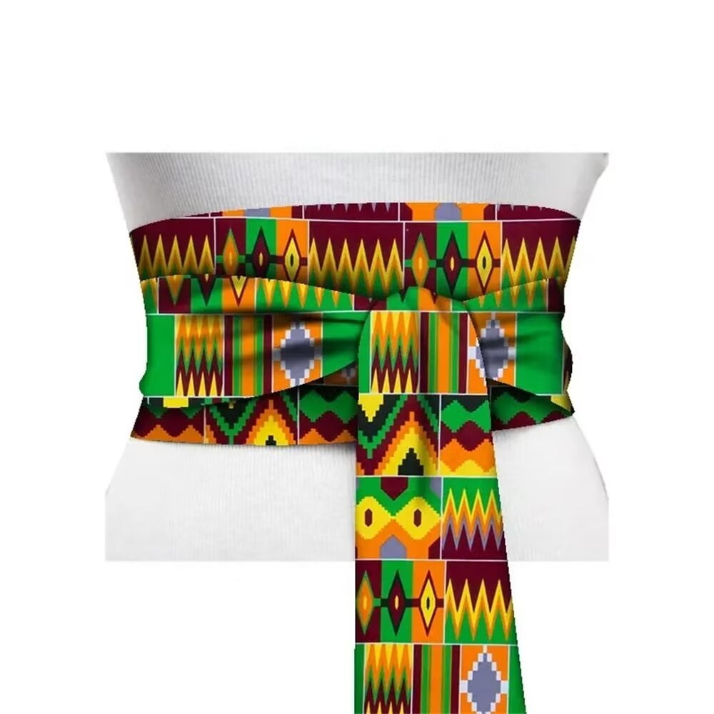XIAOHUAGUA African Print Belt for Women Multicoloured Waist Belts for ...