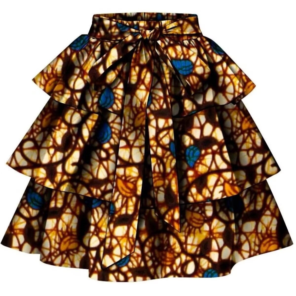 XIAOHUAGUA African Women Skirt Ankara Tradition Print Wax Patchwork ...