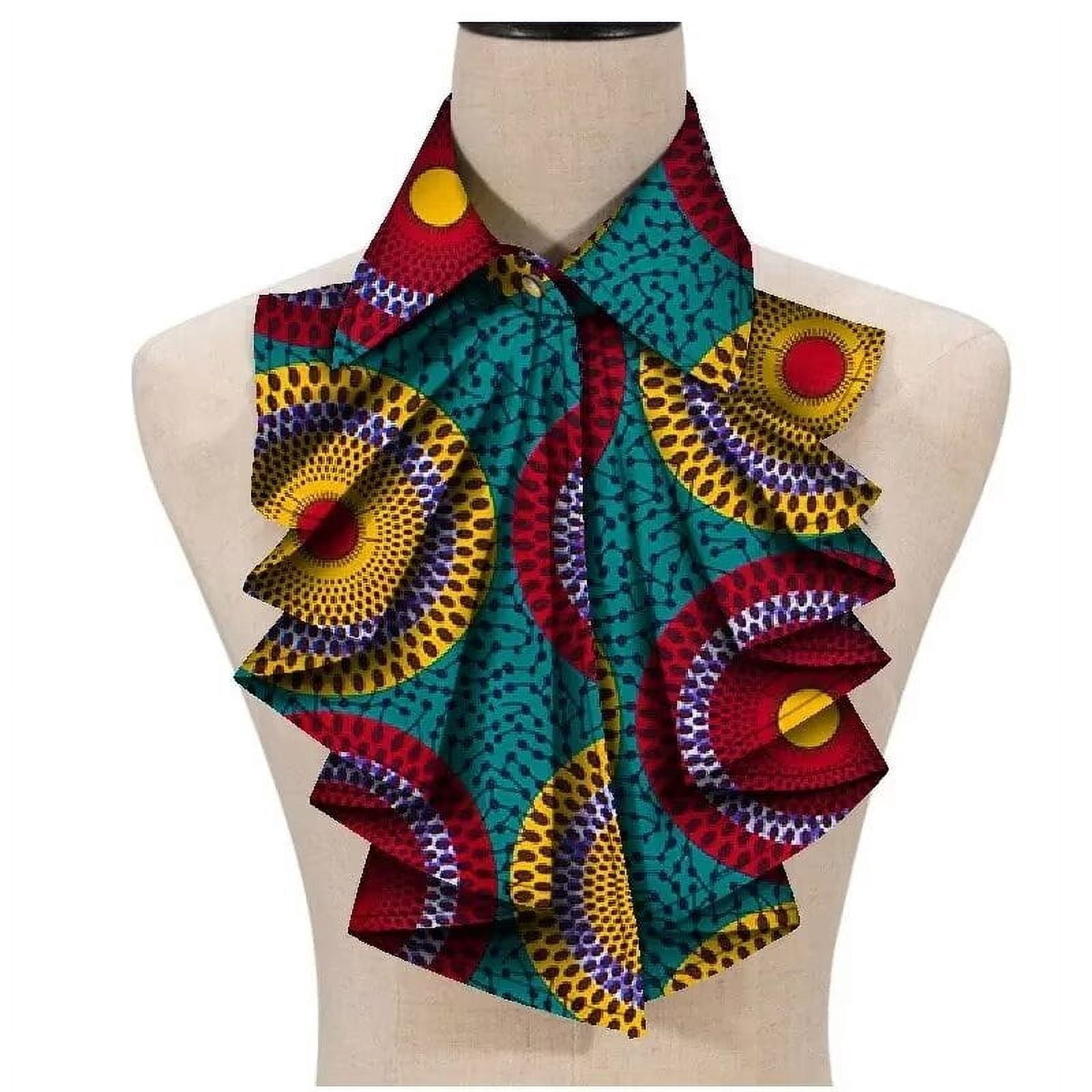 XIAOHUAGUA Fashion African Print Ankara Tie for Women Triangle Ankara ...