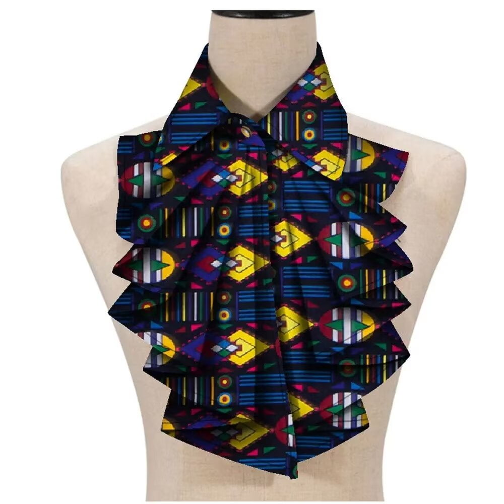 XIAOHUAGUA Fashion African Print Ankara Tie for Women Triangle Ankara ...