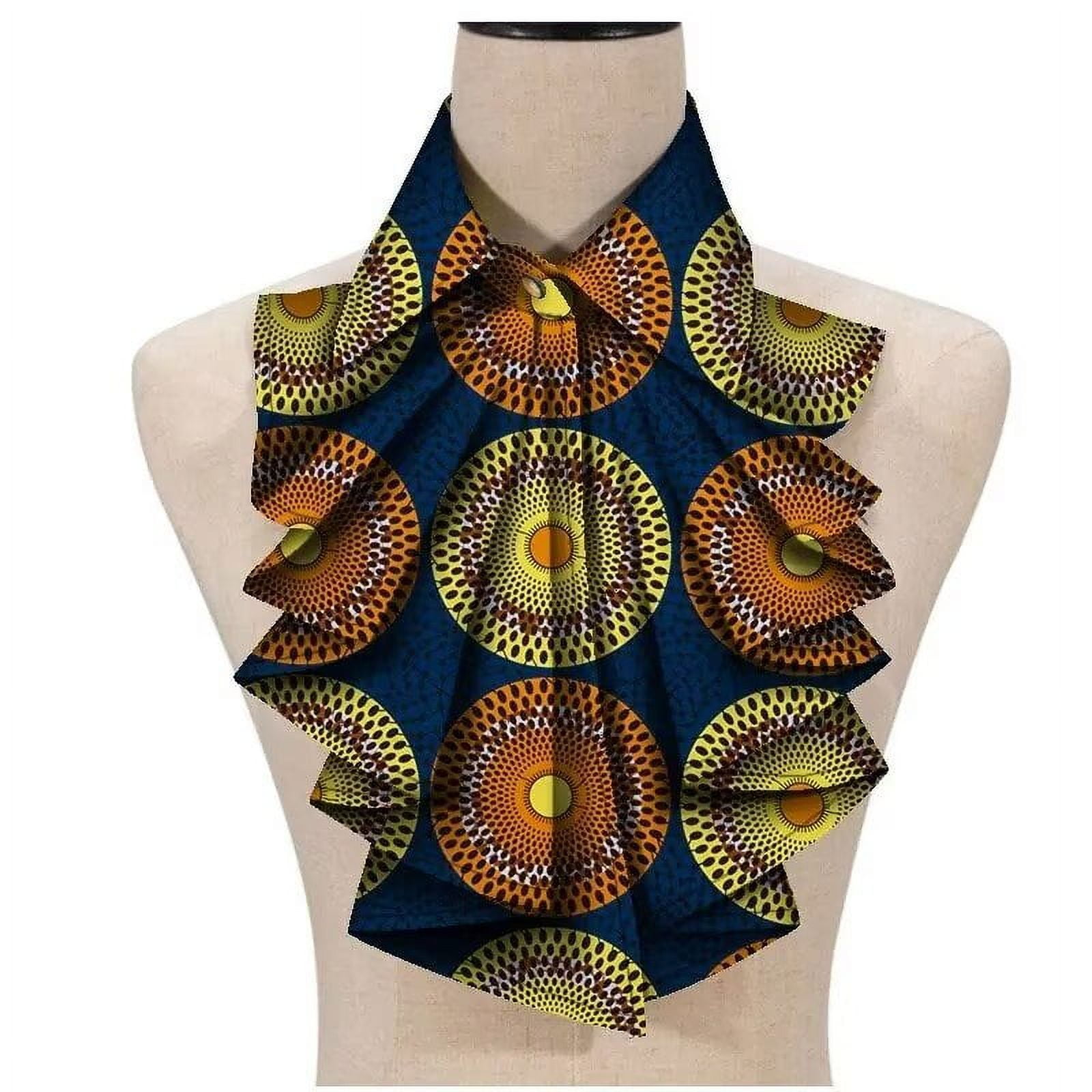 XIAOHUAGUA Fashion African Print Ankara Tie for Women Triangle Ankara ...