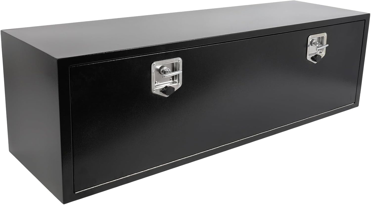 XIAOJIAWU 60-Inch Black Heavy Duty Iron Truck Bed Tool Box For Pick Up ...