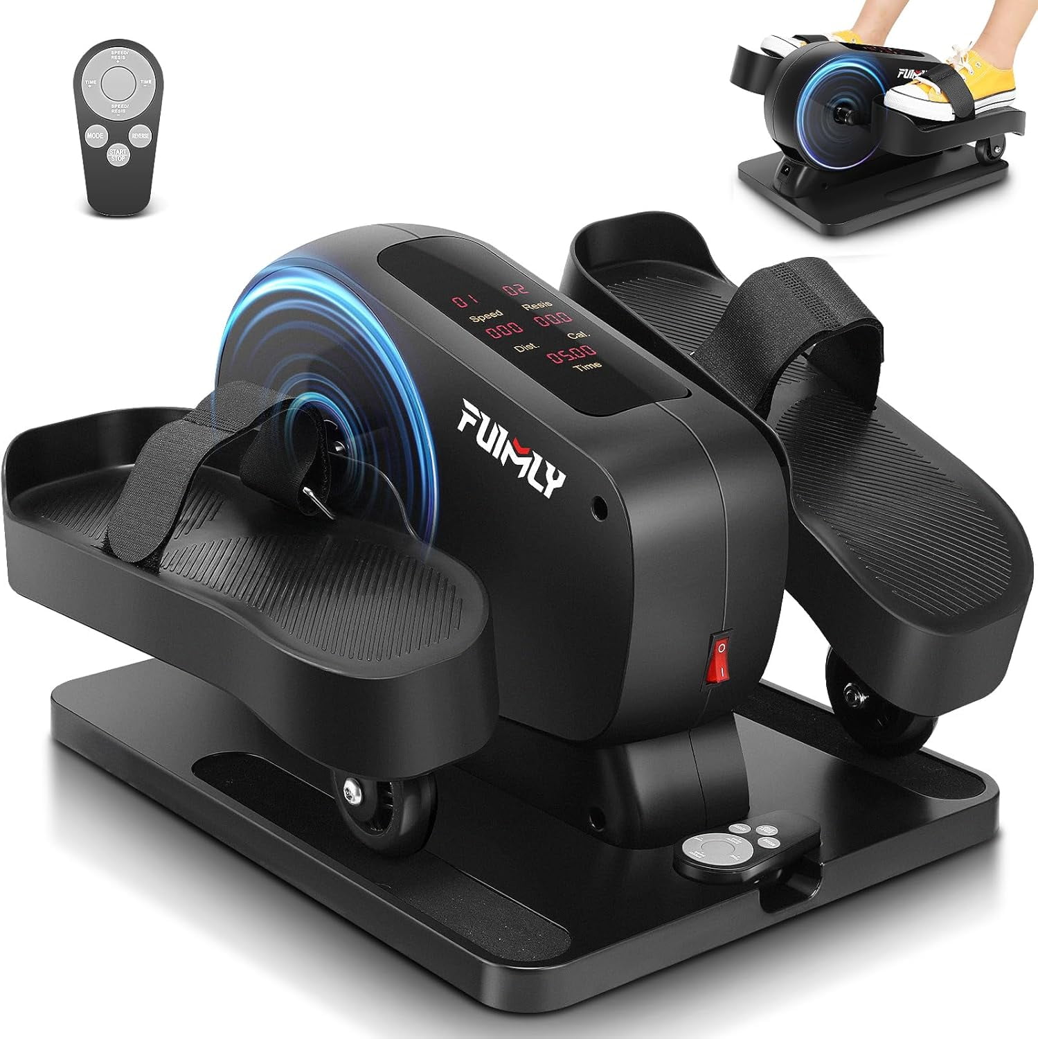 XIAOJIAWU Under Desk Elliptical, 2 in 1 Leg Exerciser While Sitting for ...