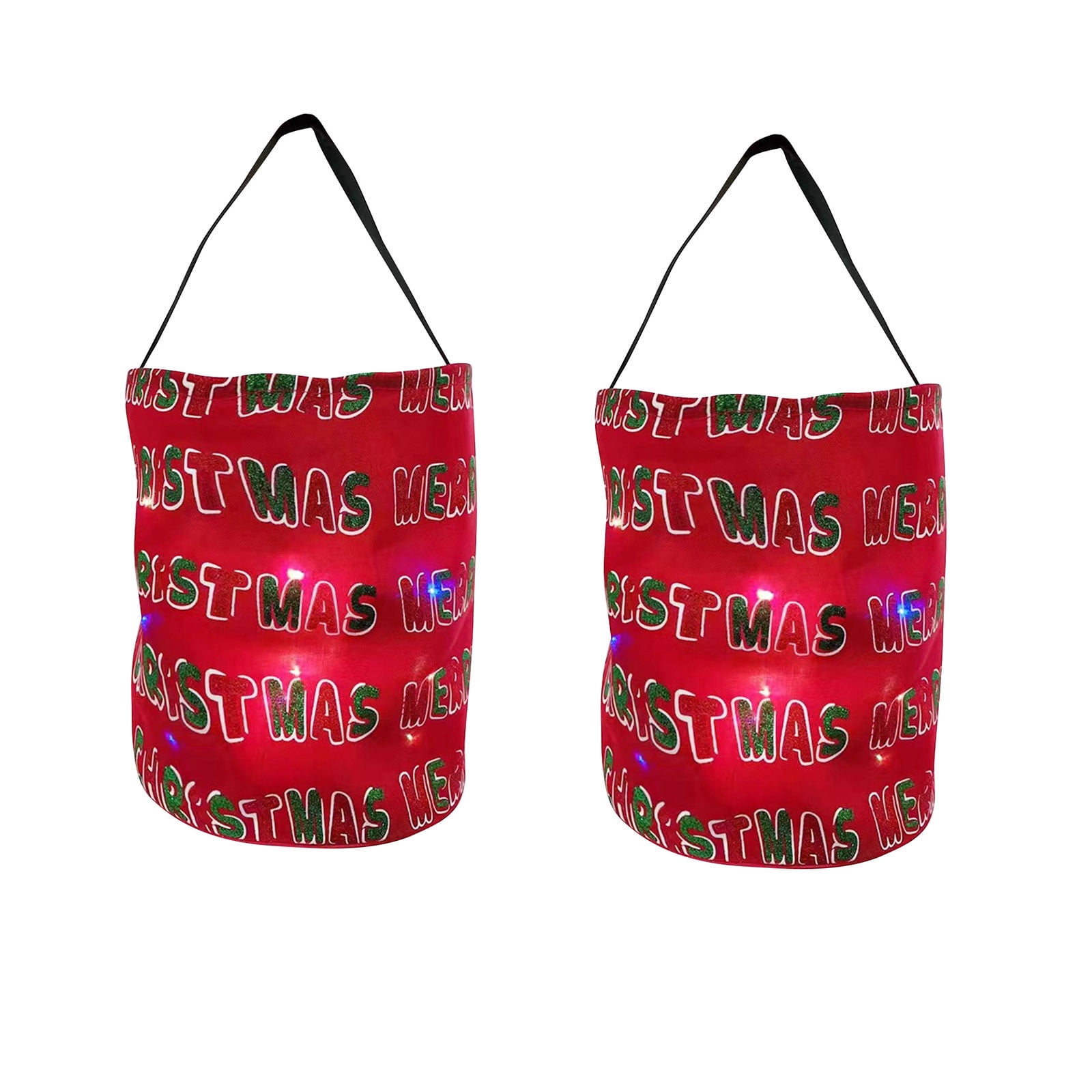 XIAOLE 2pc Merry Christmas Snowflake Halloween Bucket Trick Or Treat ...