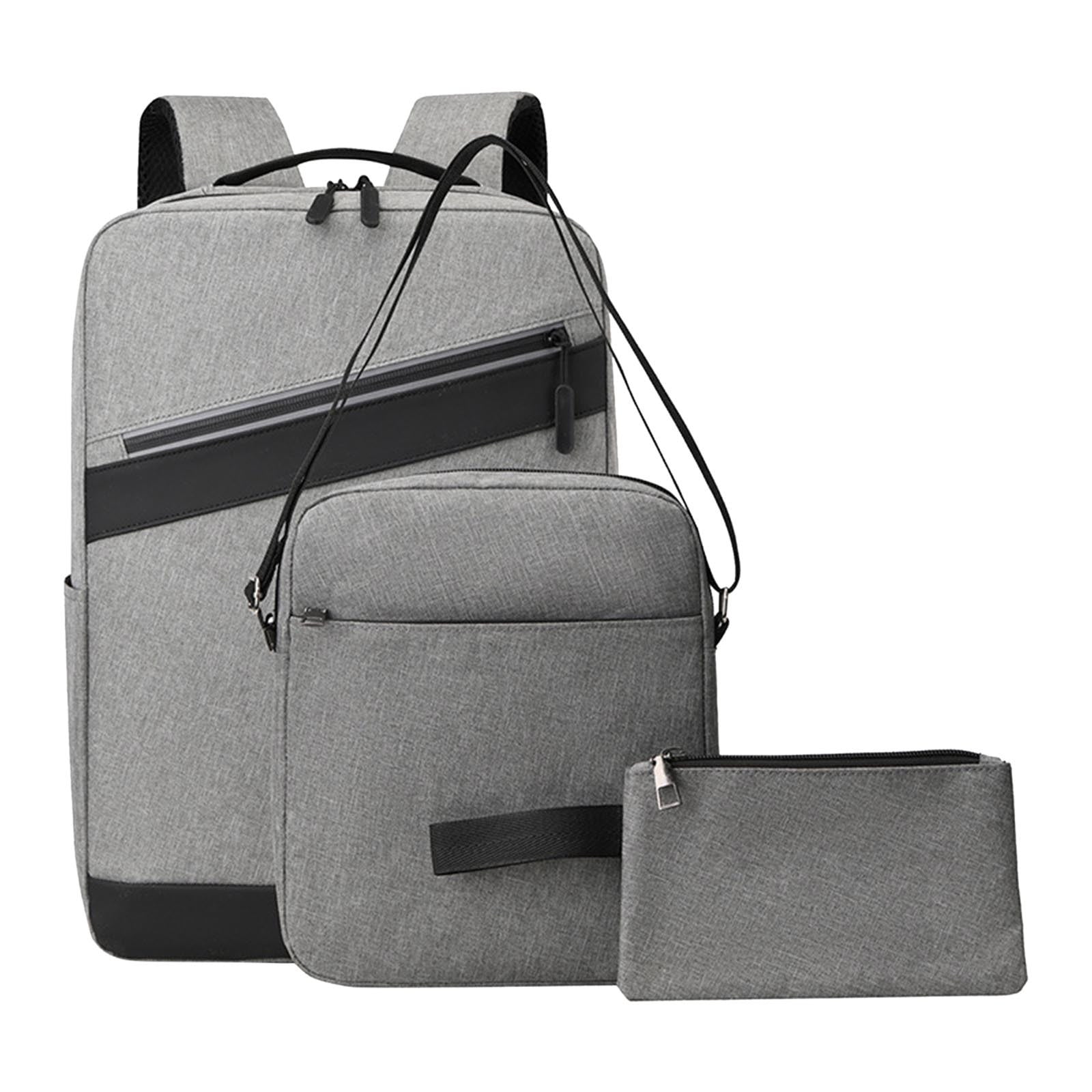 XIAOLE 3 PCS Backpack Set for Women Men, 16.1 inch Laptop Back Pack for ...