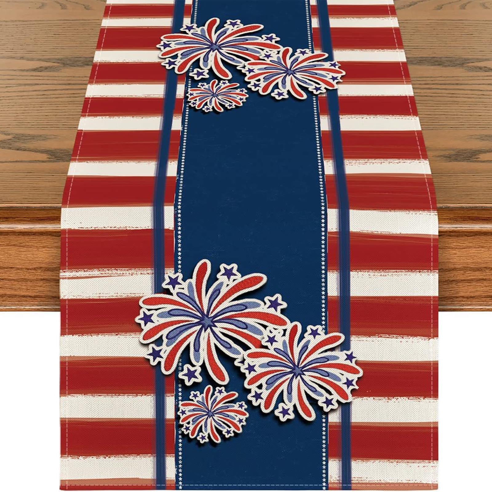 XIAOLE 4th Of July Decorations Table Runners,13x72 Inches,Memorial Day ...