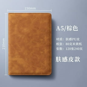 Solid Color A5 Diary Notebook, Thick Perforated Pages, 200 Sheets ...