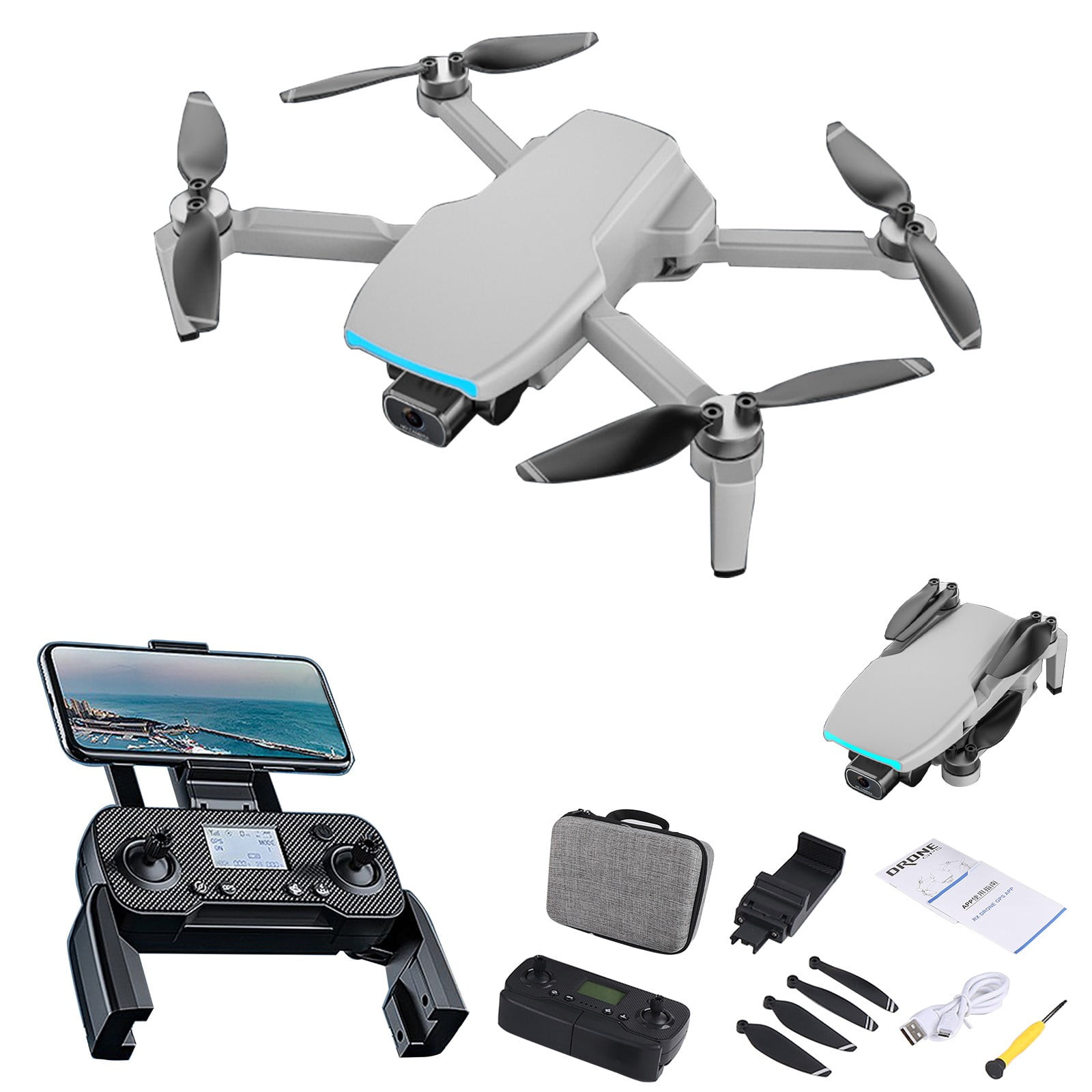 XIAOLE Beginners1080p Fpv Video Drone For Adults Kids Drone, Foldable ...