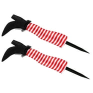 Witch Legs Yard Stakes Purple/Black Halloween Décor - Walmart.com