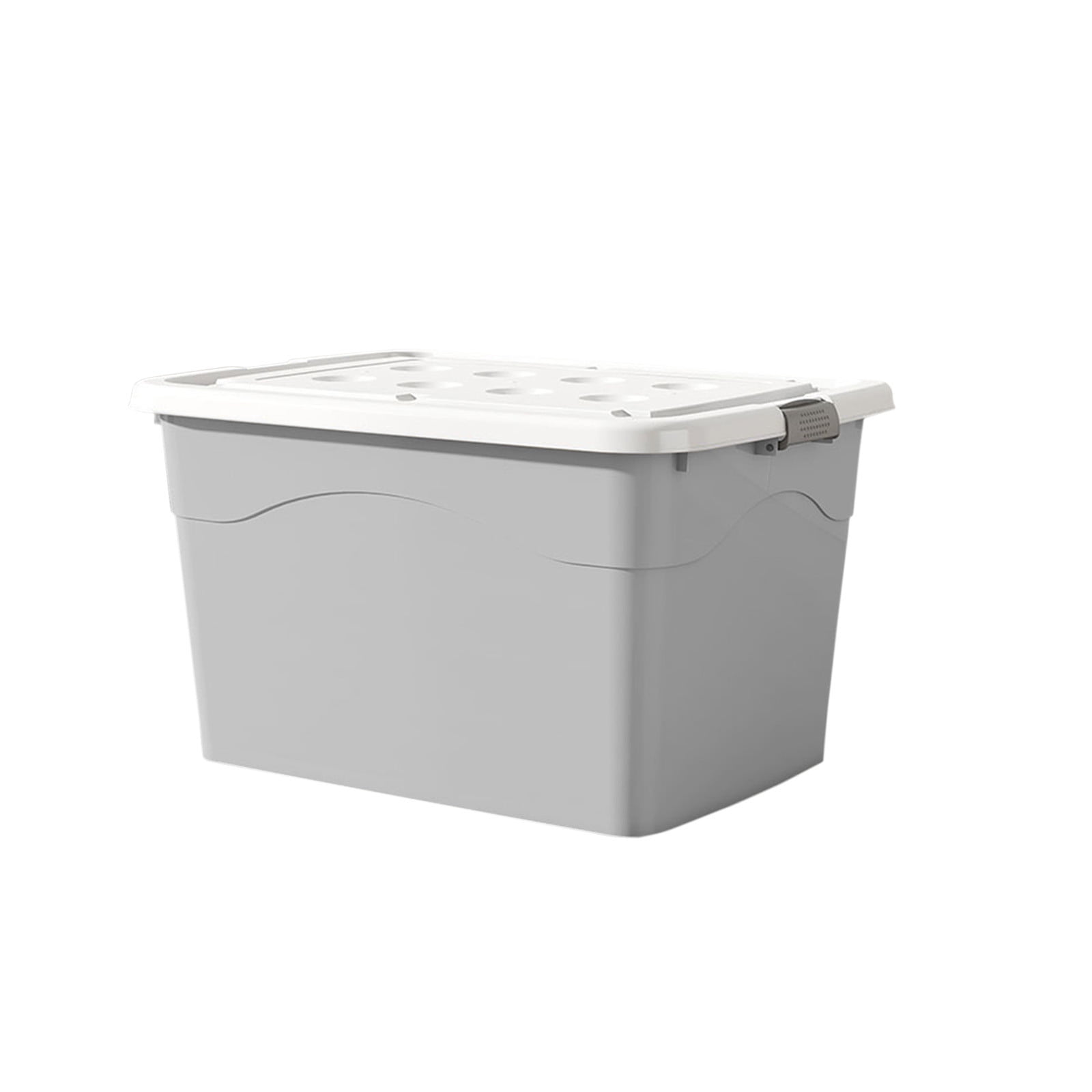 XIAOLE Stackable Plastic Storage Bins with Lids, Plastic Container with ...