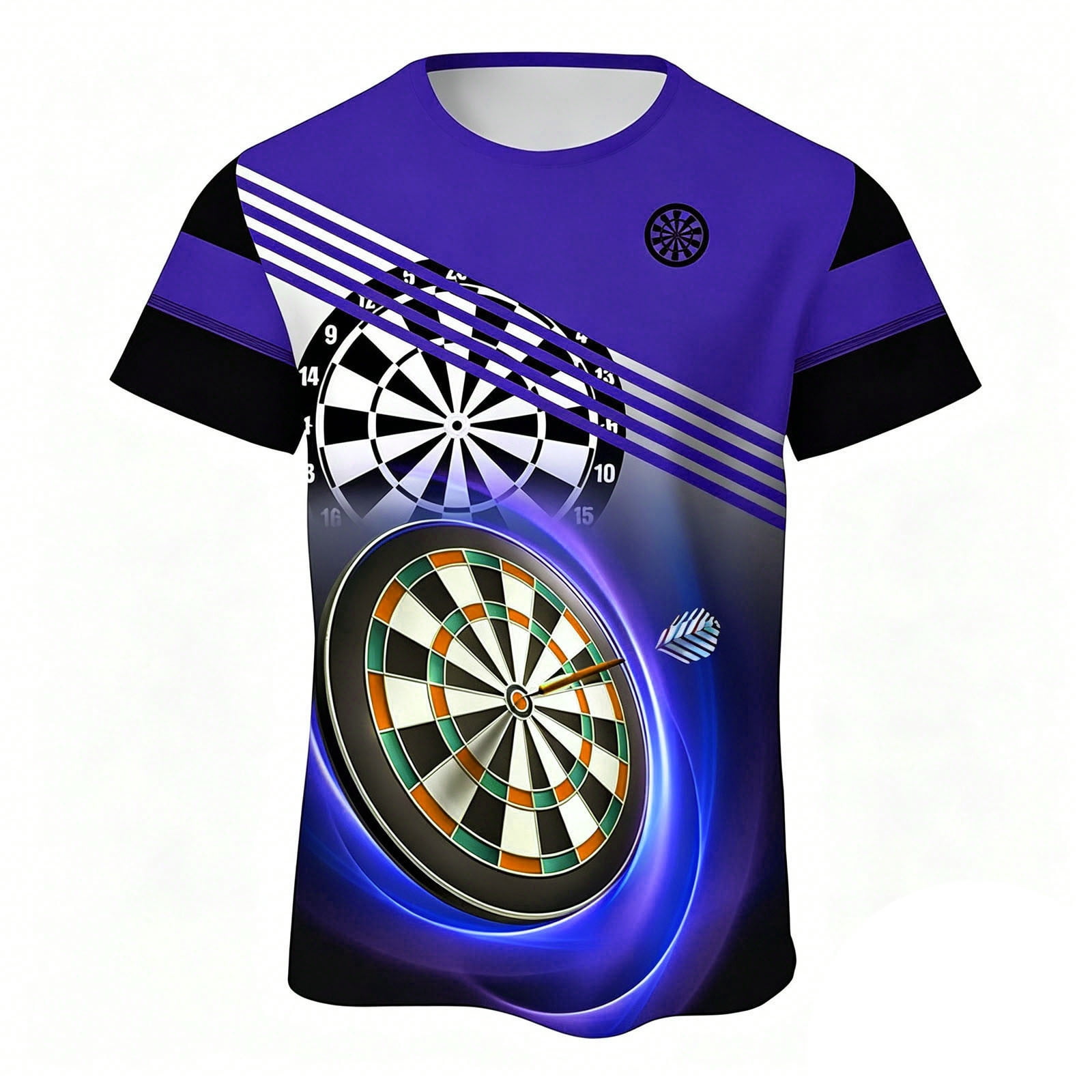 XIAONU Womens Competitive Darts Crew-Neck T-Shirt Short-Sleeve Active ...