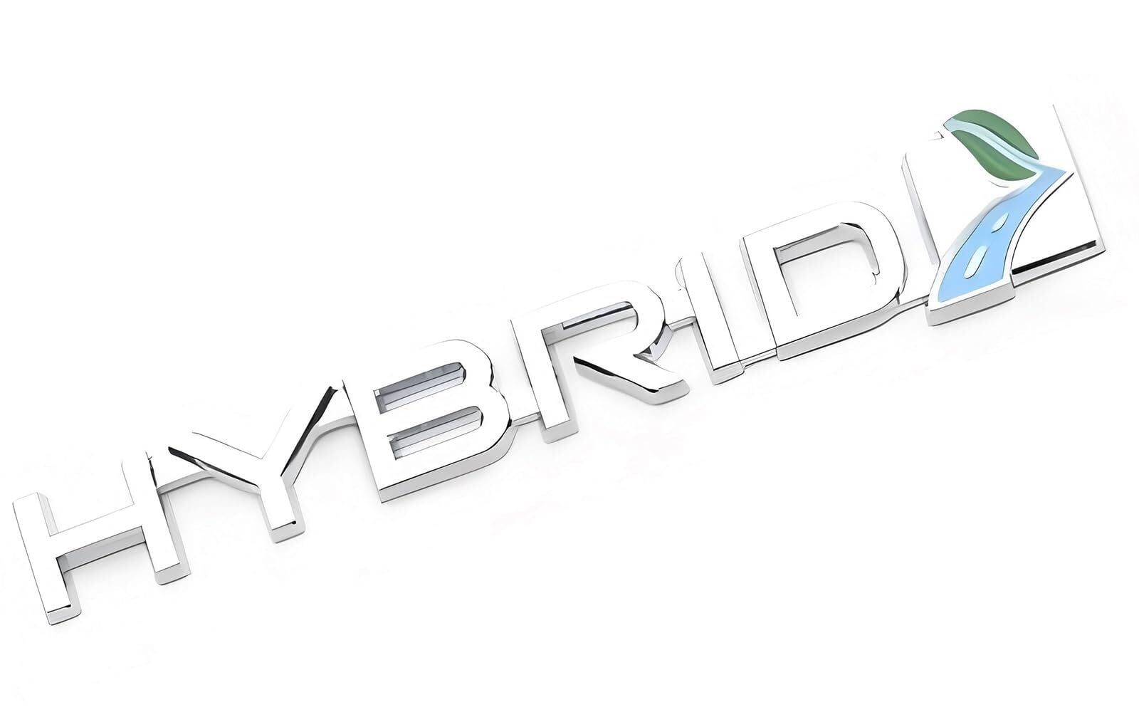 XIAOW 1x Metal Hybrid Car Side Trunk Door Rear Tailgate Emblem Badge ...