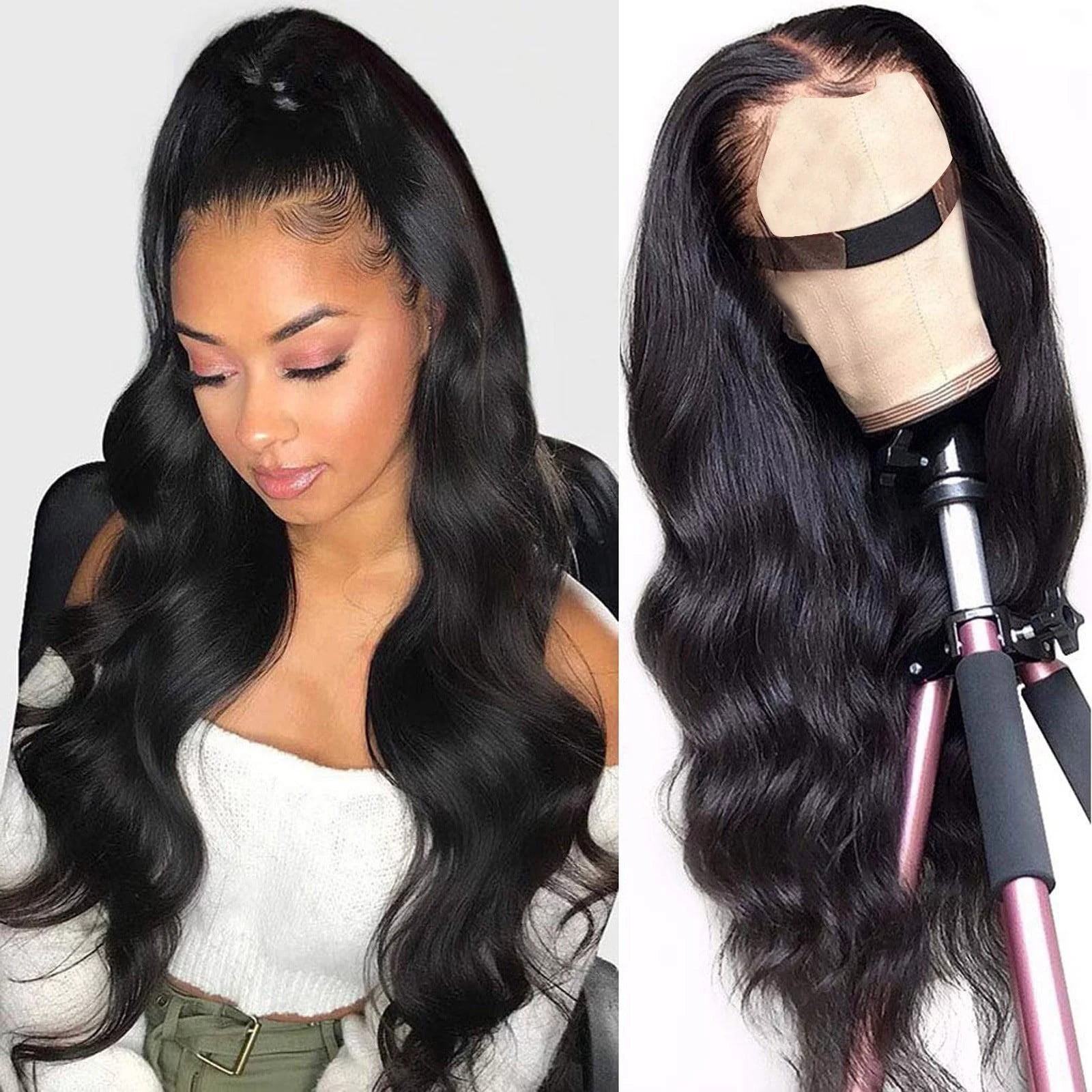 XIAQUJ African Ladies Small Curly Hair Sets Wavy Curls Wig Can Be ...