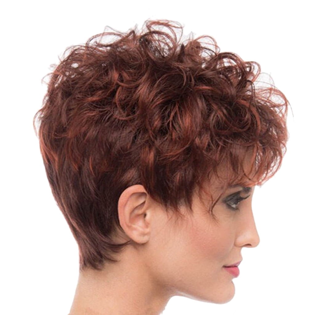 XIAQUJ Fashion Women's Full Wig Short Wig Curly Wig Styling Cool Wig ...