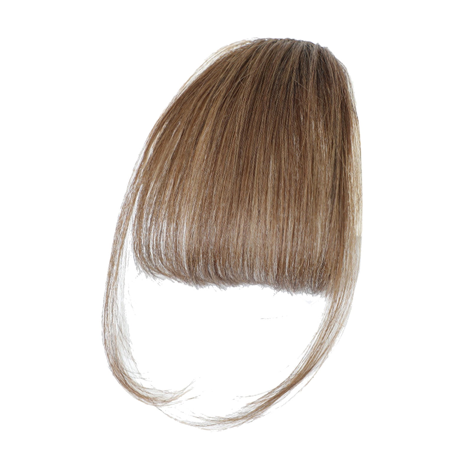 XIAQUJ In Real Hair Clip in Hair Extensions Clip on Air Fringe Clip on ...