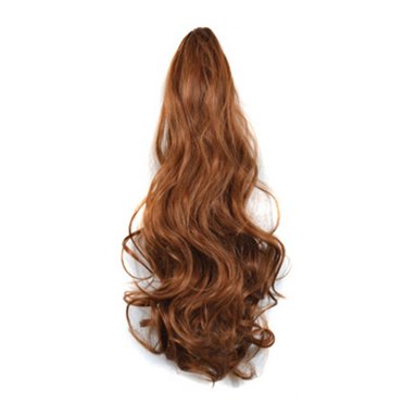 XIAQUJ Short Big Wave Wig Ponytail Women's High Ponytail Fluffy Short ...
