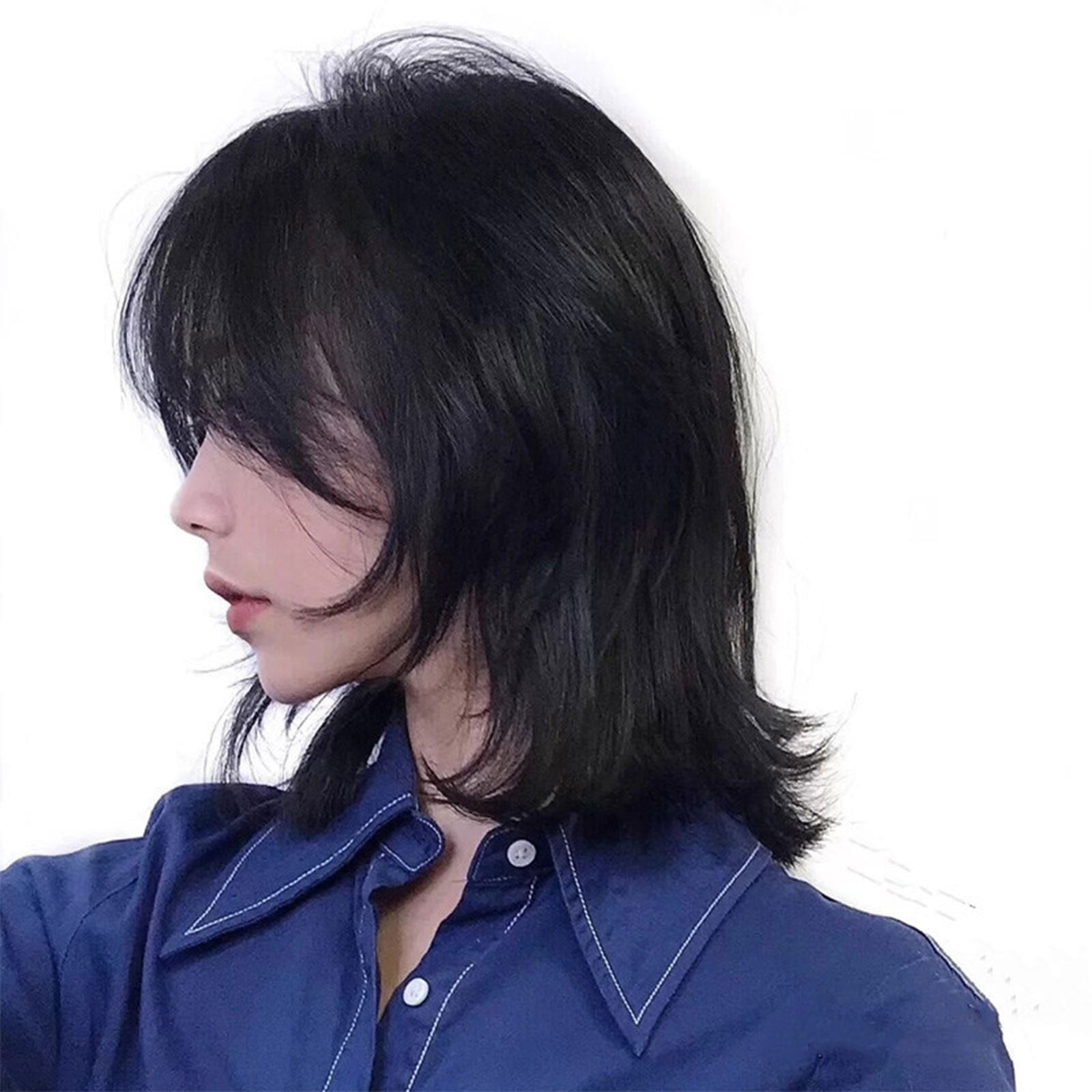 XIAQUJ Women's Wig Long Hair Inner Buckle Collarbone Hair Cover ...