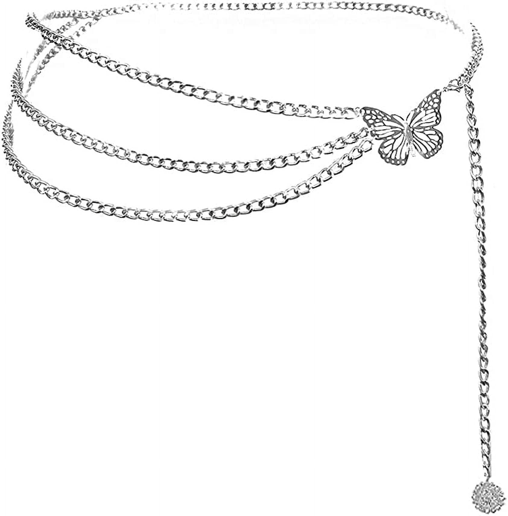 XIATIAN Chain Belts for Women Fashion Plus Size Waist Chain Belt Gold ...