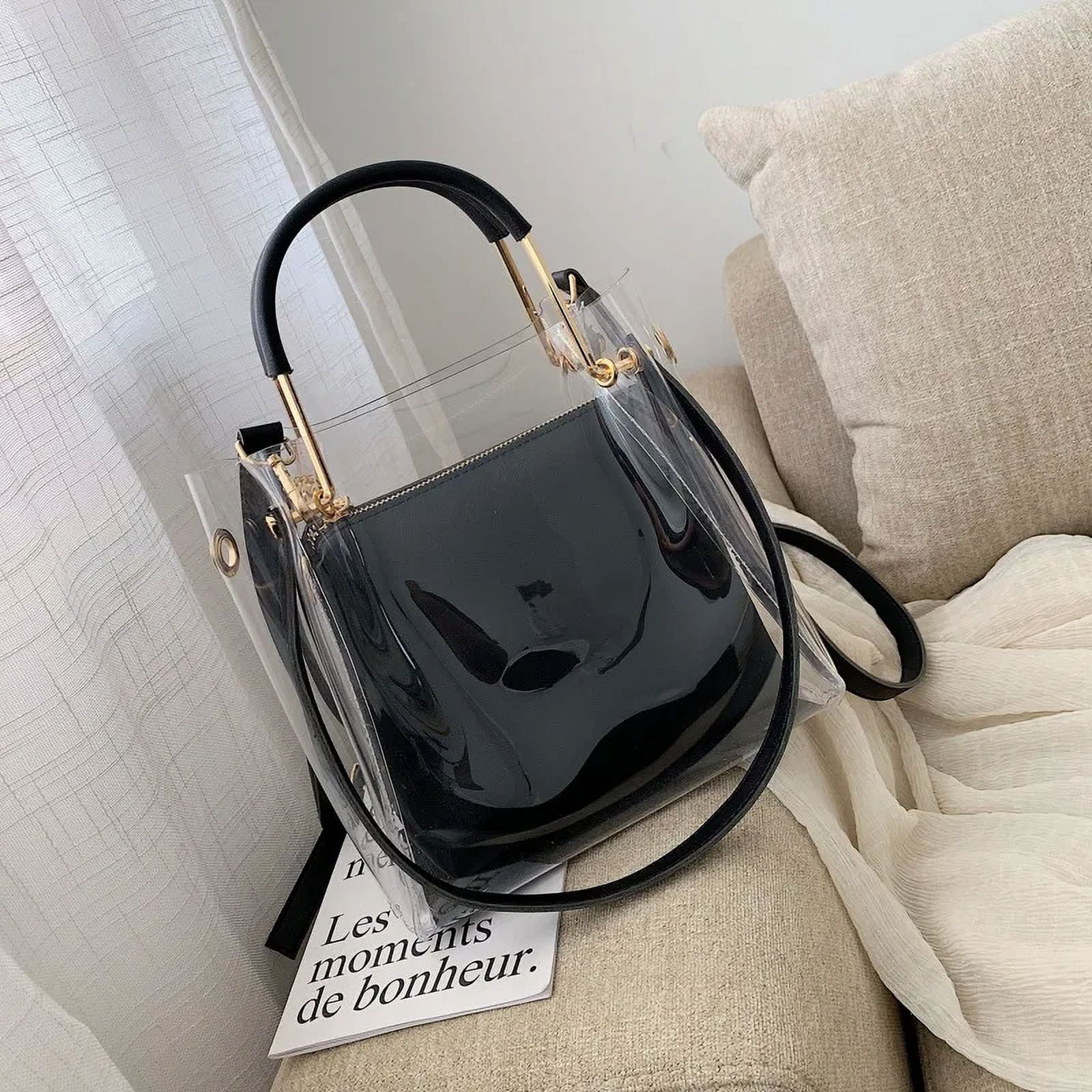 XIATIAN Fashion Transparent Women Shoulder Bag Jelly Candy Summer Beach ...