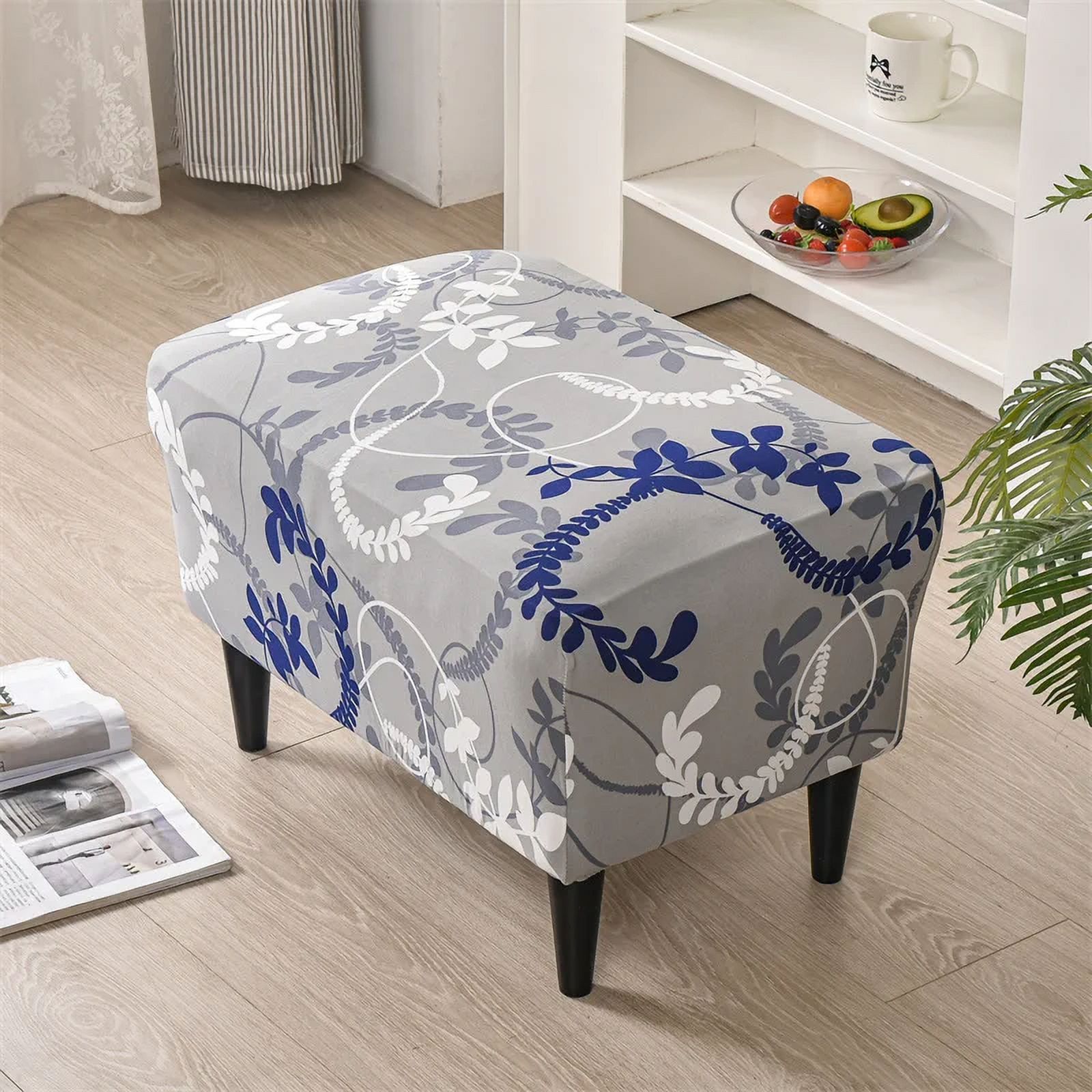 XIATIAN Floral Print Tub Chair Cover Spandex Elastic Club Armchair ...
