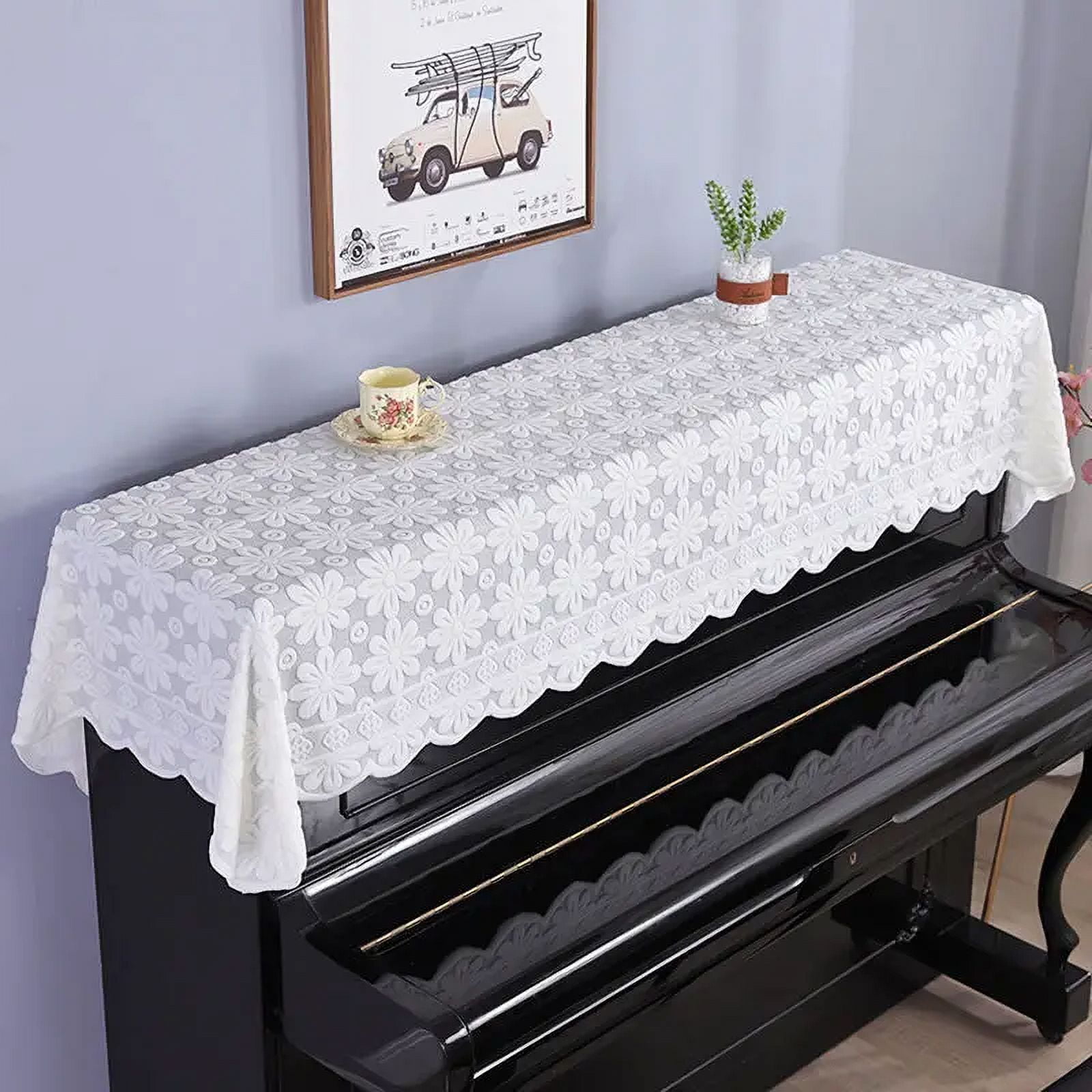 XIATIAN Household Decorative Piano Dust Cover Minimalist Lace Piano ...