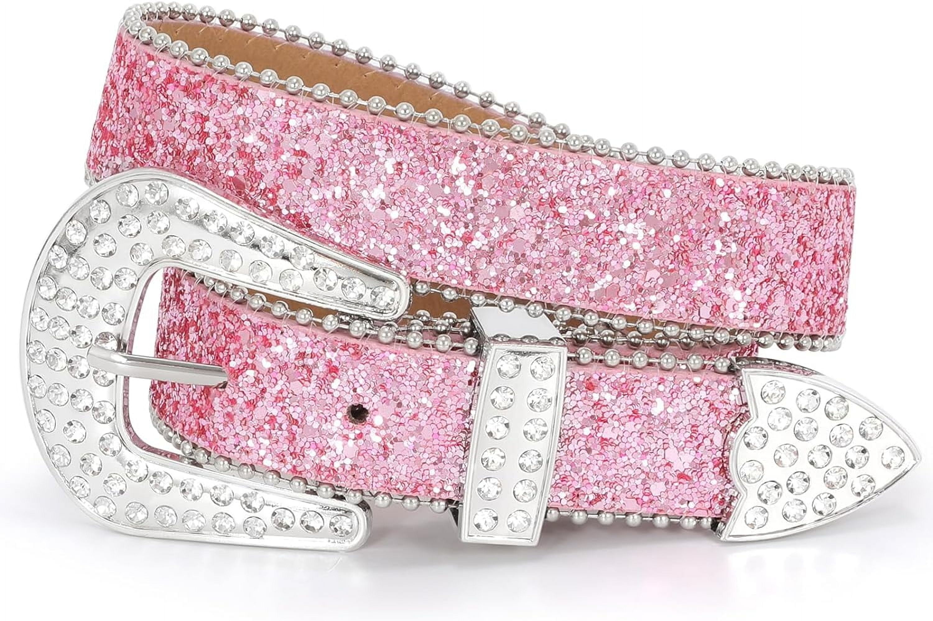 XIATIAN Kids Rhinestone Belt for Girls and Boys,Western Cowgirl Cowboy Bling Studded Leather ...