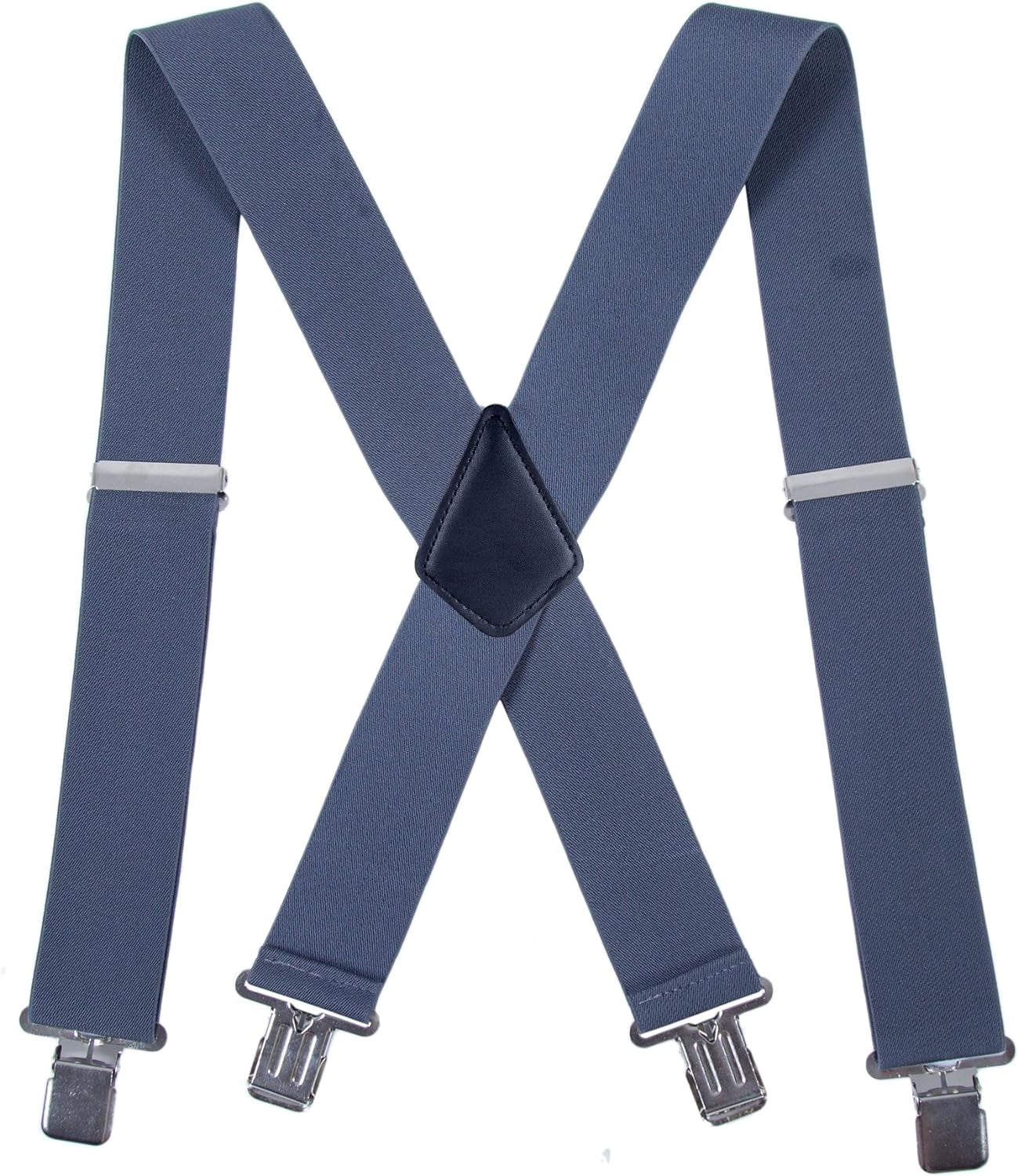 XIATIAN Men Utility Suspenders Adjustable Elastic - Heavy Duty 2 Inch Wide X Shape Strong Clip ...