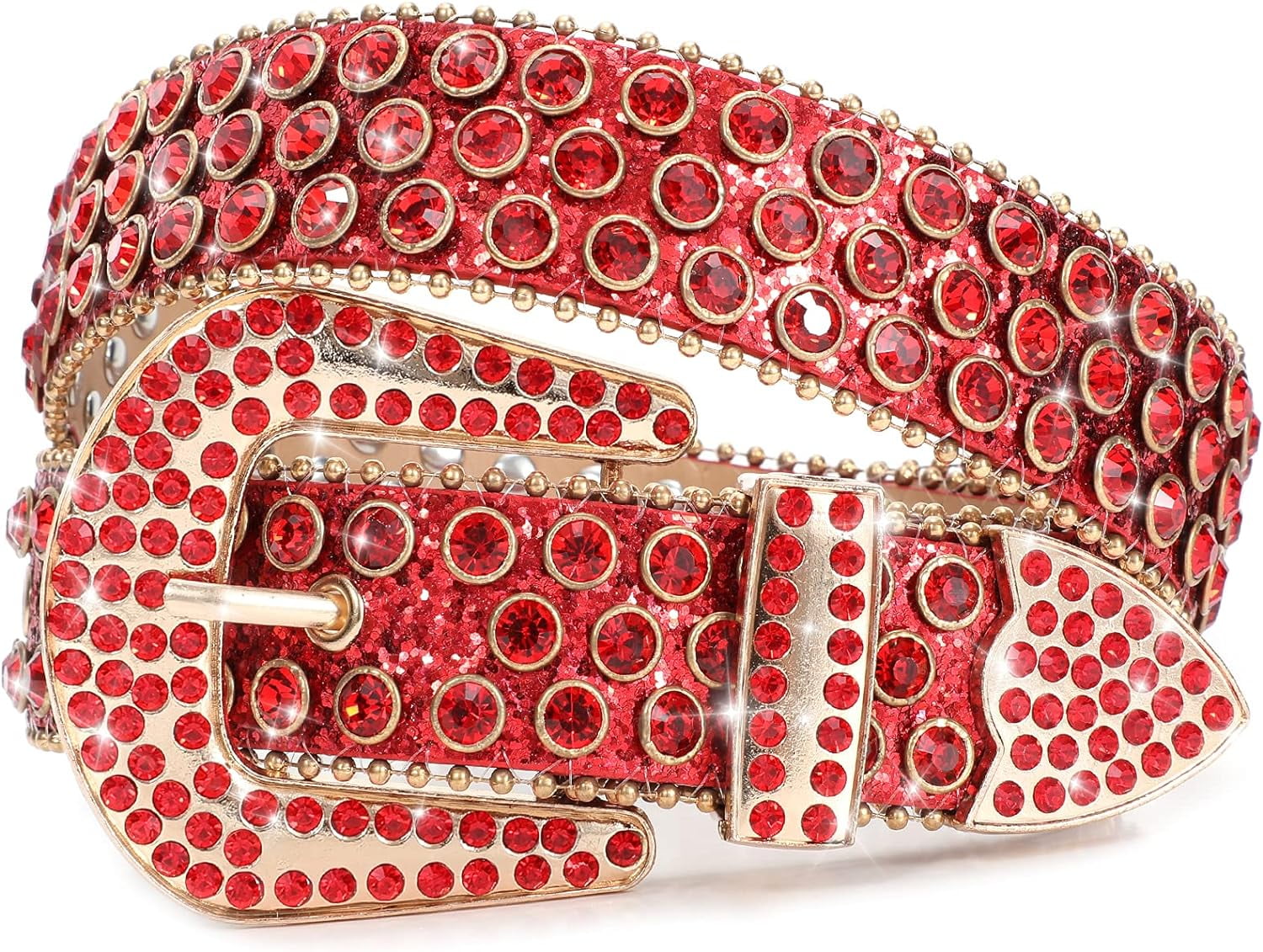 XIATIAN Men Women Rhinestone belt Western Cowgirl Cowboy Vintage Bling ...