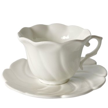 Tea Cup and Saucer Set of 6 (12 pieces), Floral Tea Cups, 8 Oz.Bone China Porcelain - Walmart.com