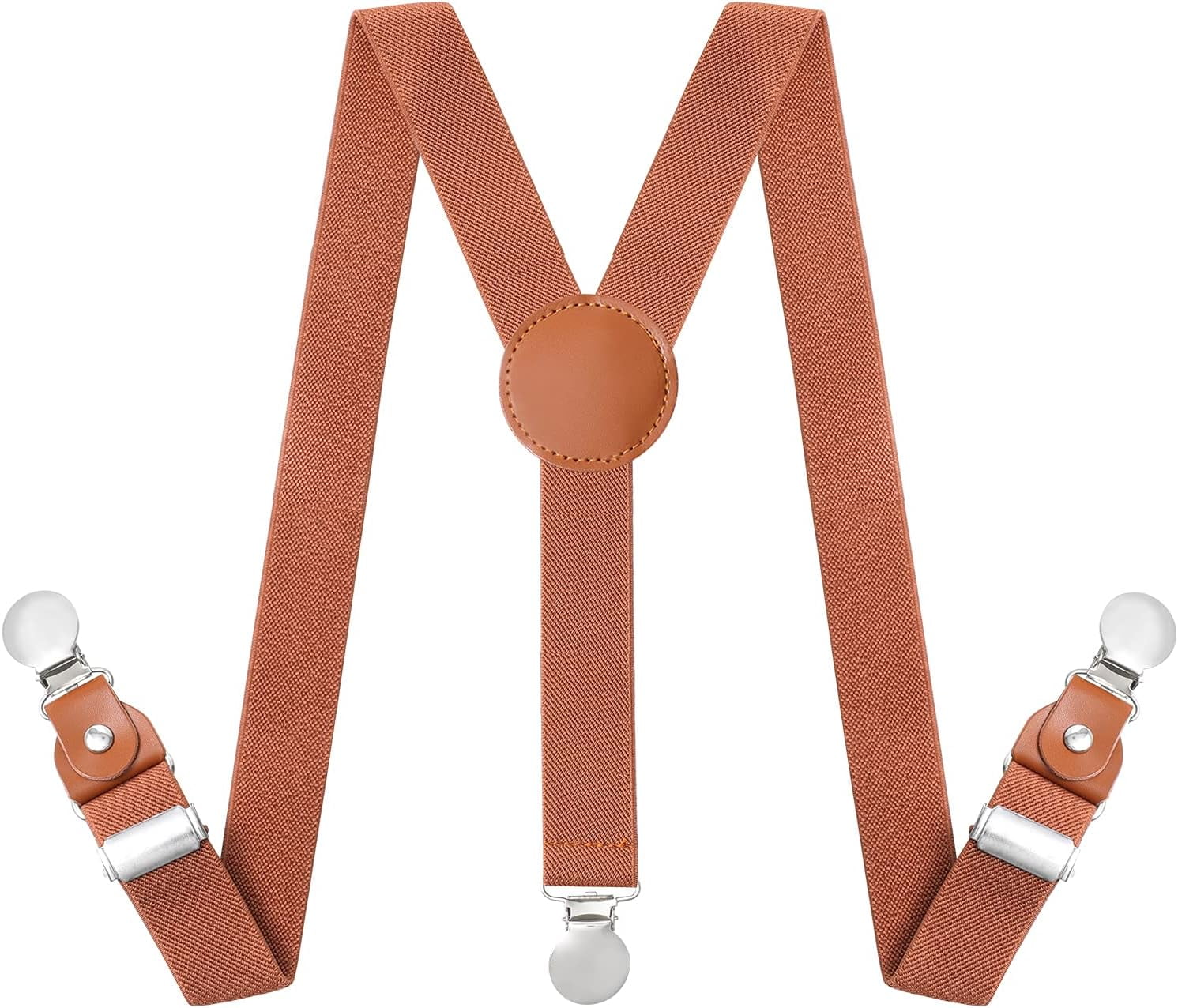 XIATIAN Suspenders for Boys Child Kids Adjustable - Elastic Y Shape Soild Color Suspender ...