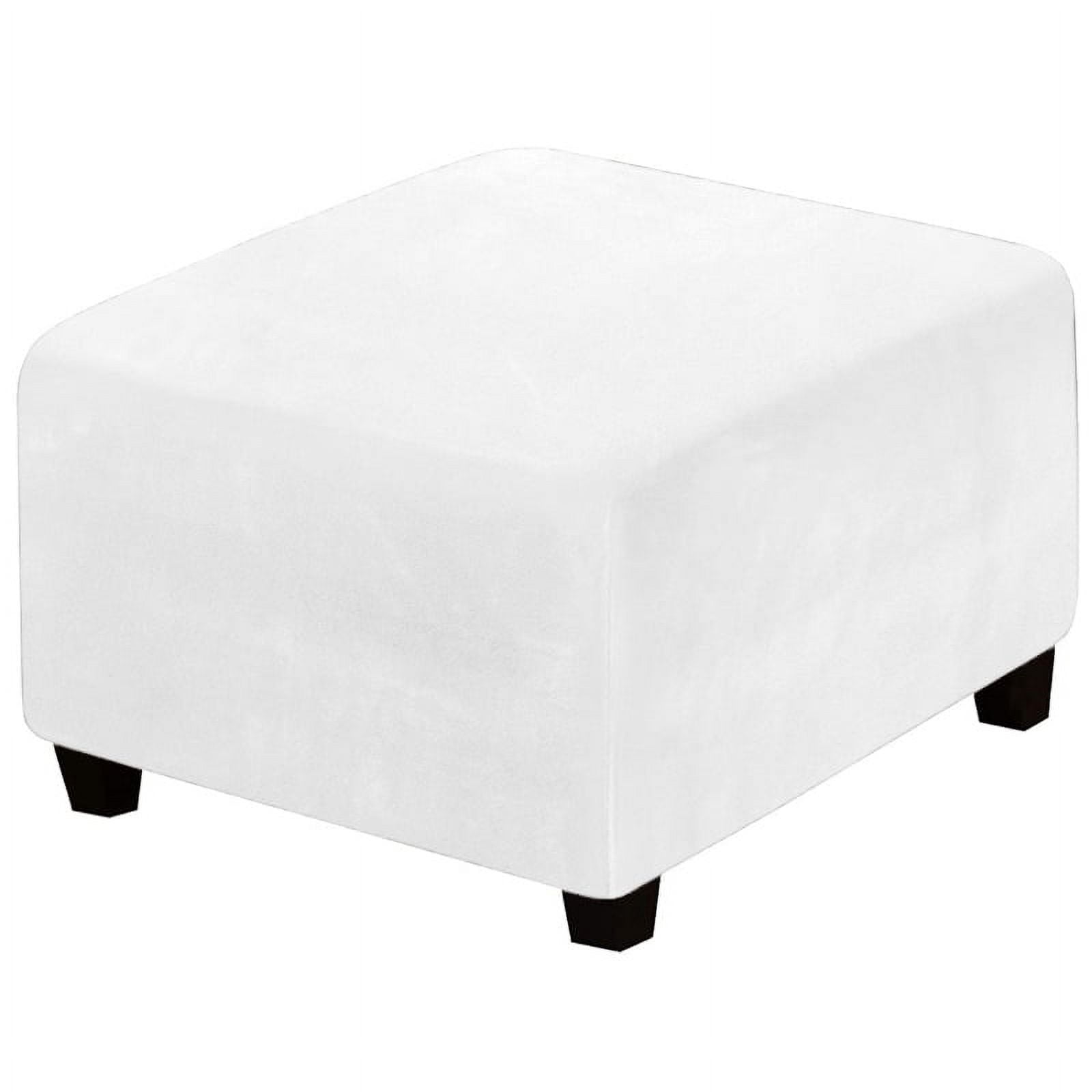XIATIAN Thick Velvet 3 Size Square Ottoman Covers Stretch Footstool ...