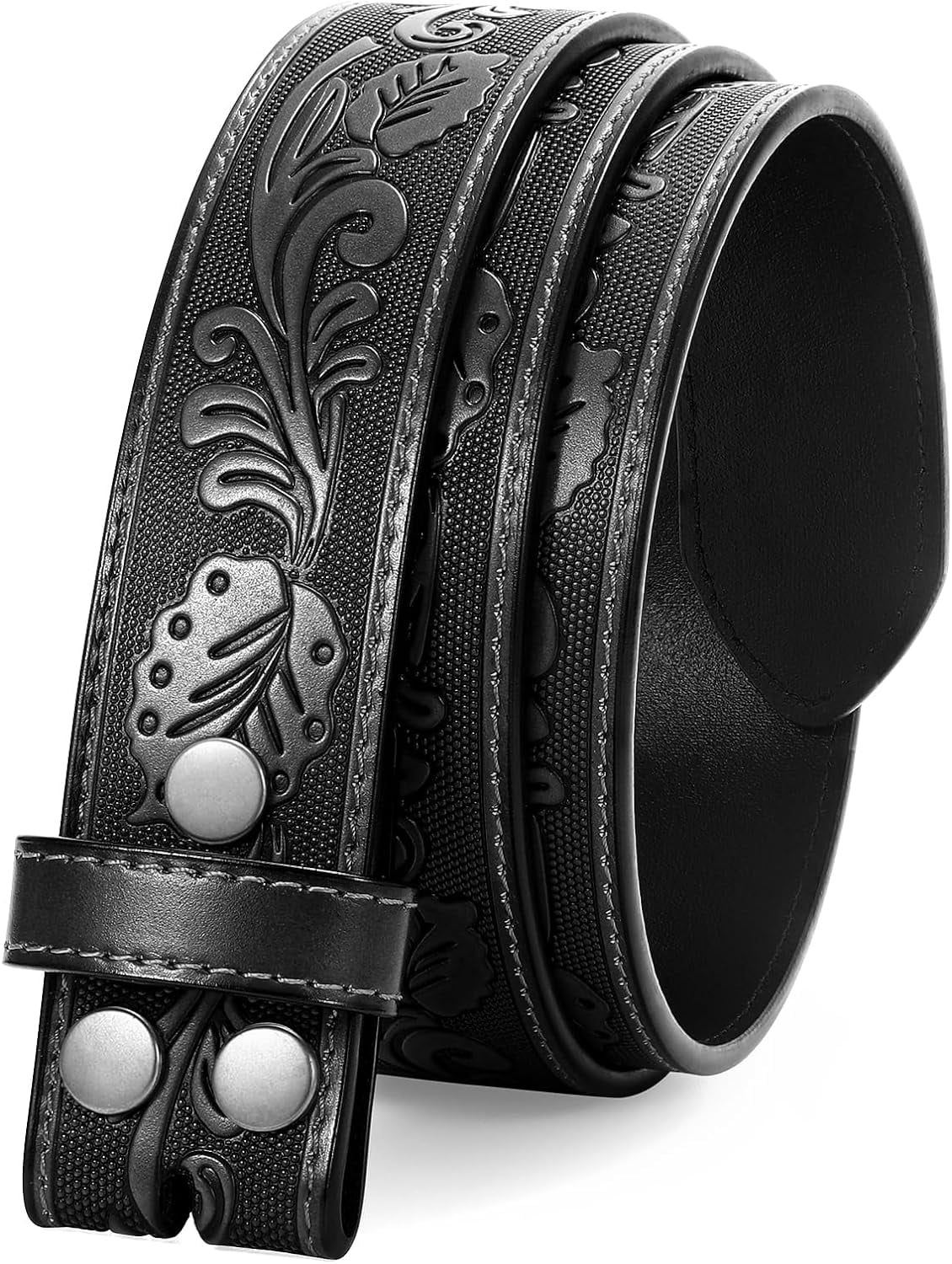 XIATIAN Western Leather Belt Strap for Men without Buckle Engraved ...