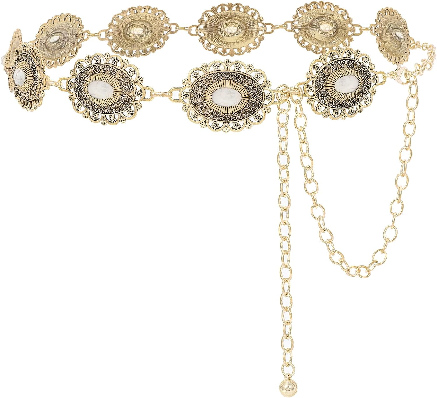 XIATIAN Women Boho Chain Belts For Dresses Jeans Western Cowgirl Waist ...