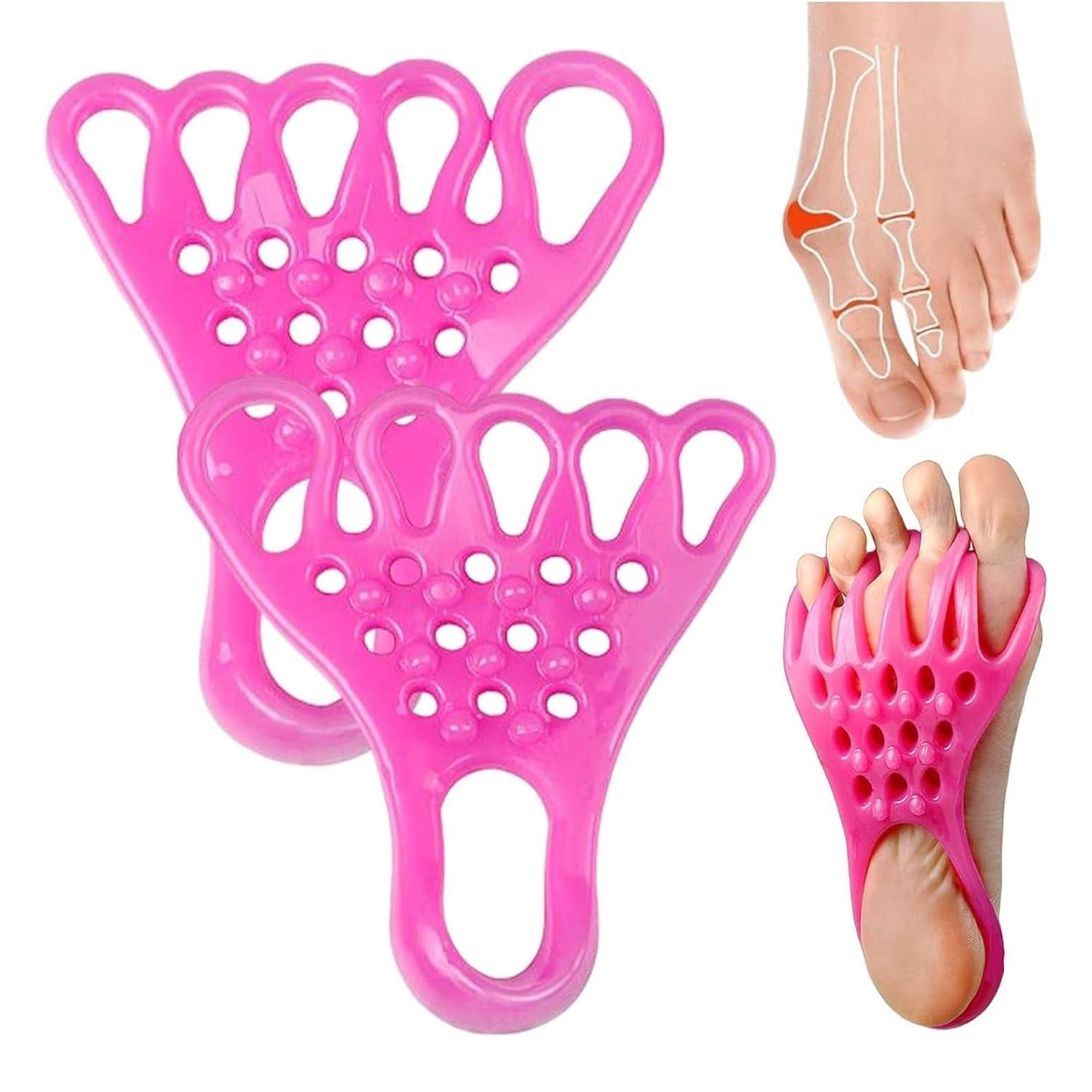 XIBO Toe Stretcher High Elasticity Toe Stretchers Separators with Bump ...