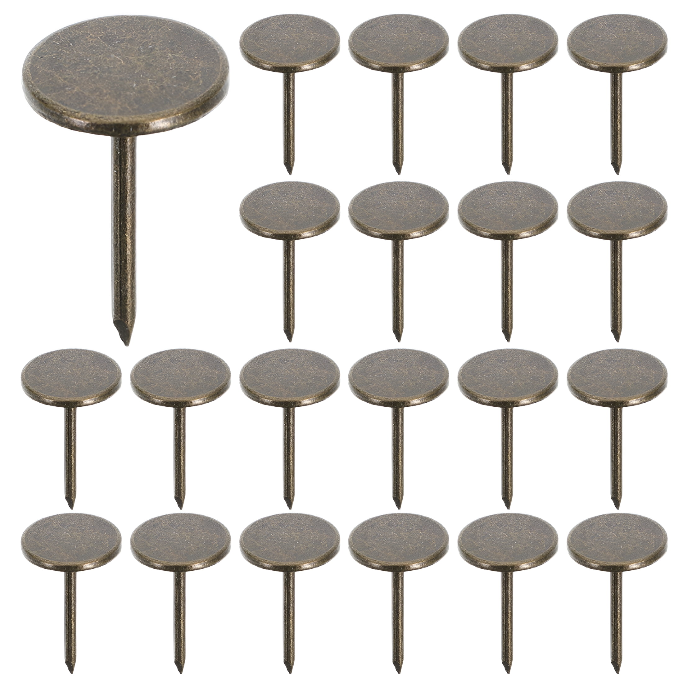 XIBUFE 100pcs Flat Head Thumb Tacks For Wall Hanging Decorative Iron ...